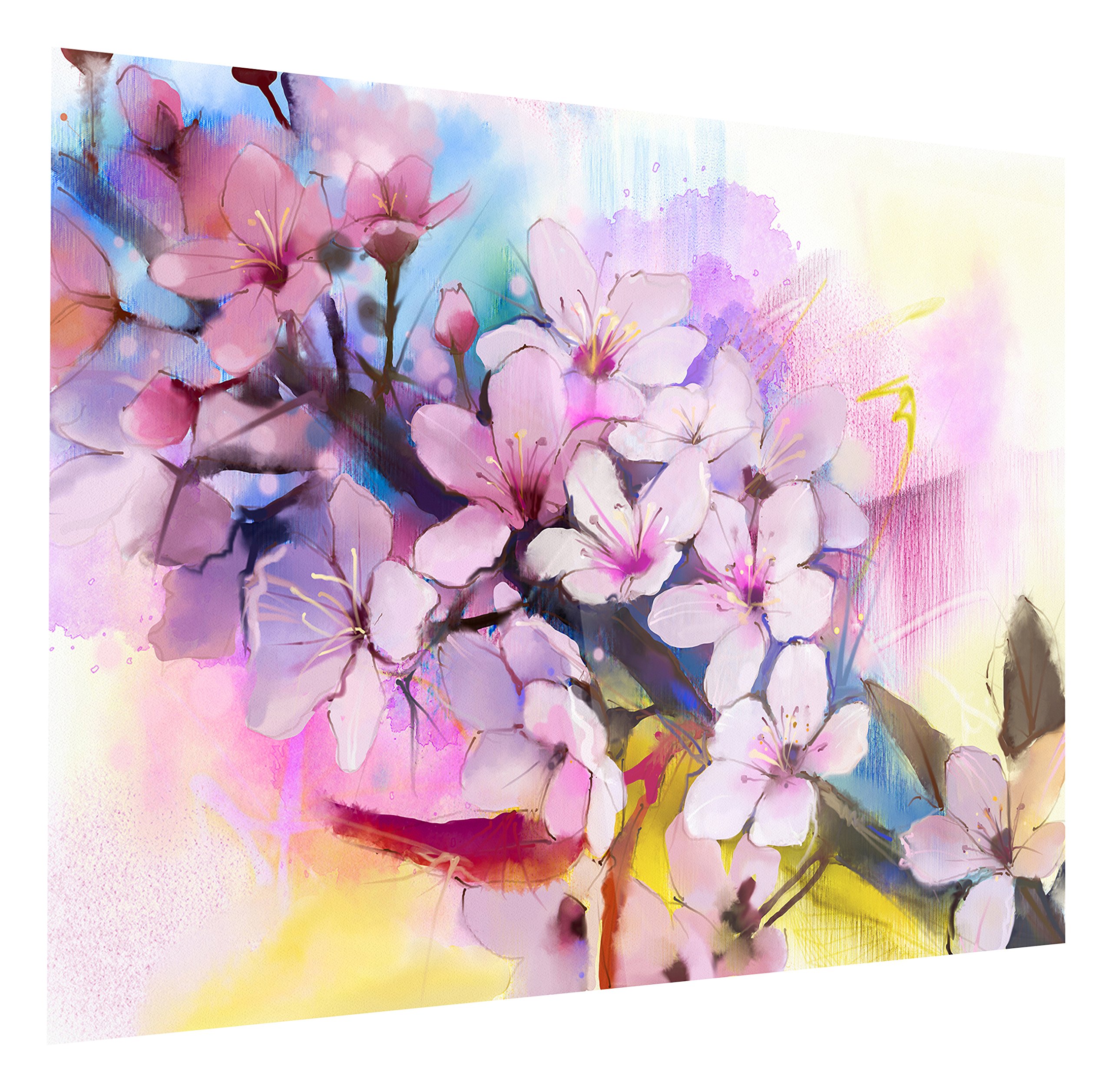 Japanese Watercolor Cherry Blossoms Japanese Sakura Poster Prints Pink