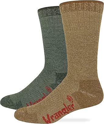Amazon.com: Wrangler Mens Heavyweight Ultra Dri Merino Wool Mid Calf ...