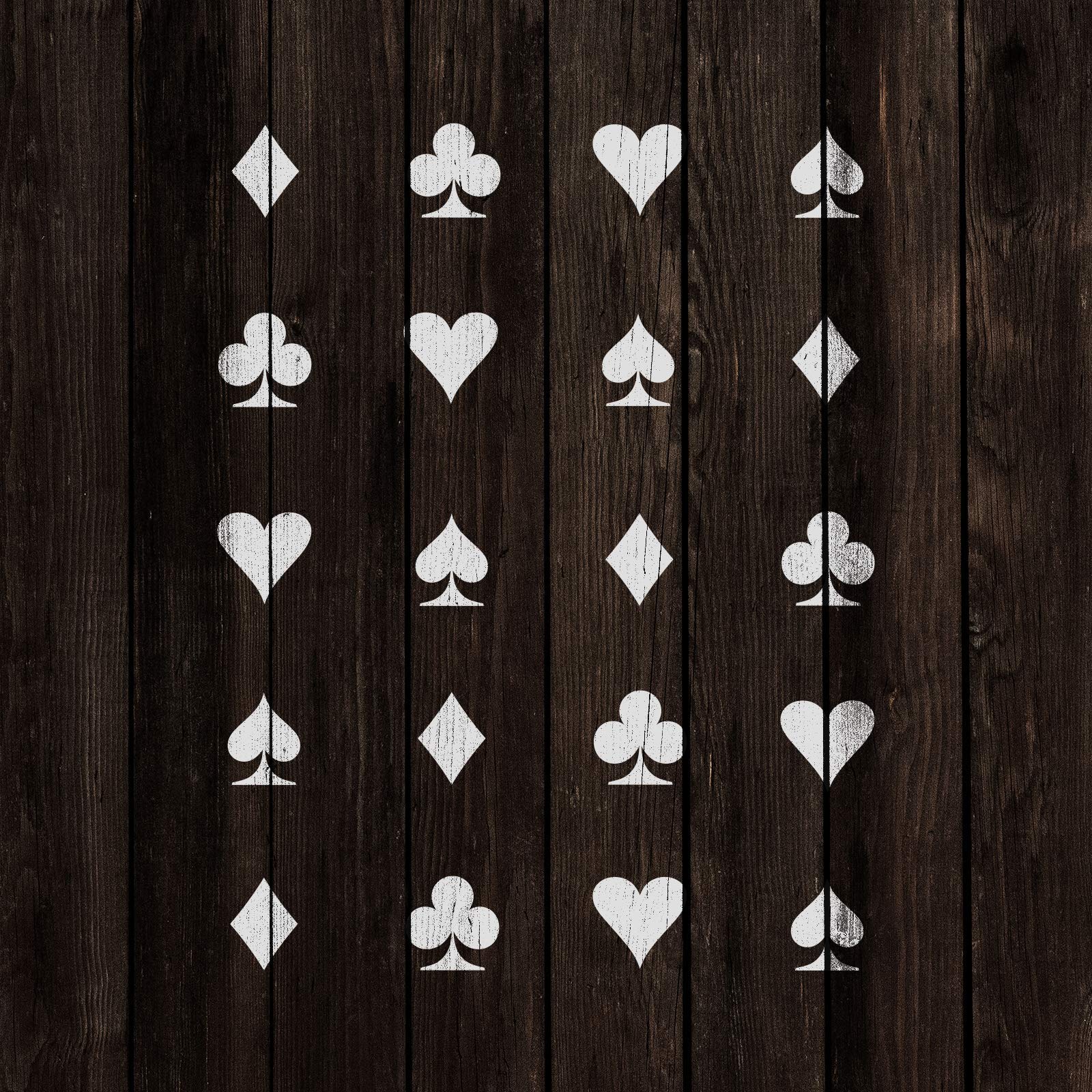 Heart Spade Club Diamond Templates
