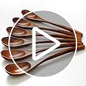 Amazon.com: Wooden Spoons, Wood Spoons for Eating, 6 Pieces Japanese ...