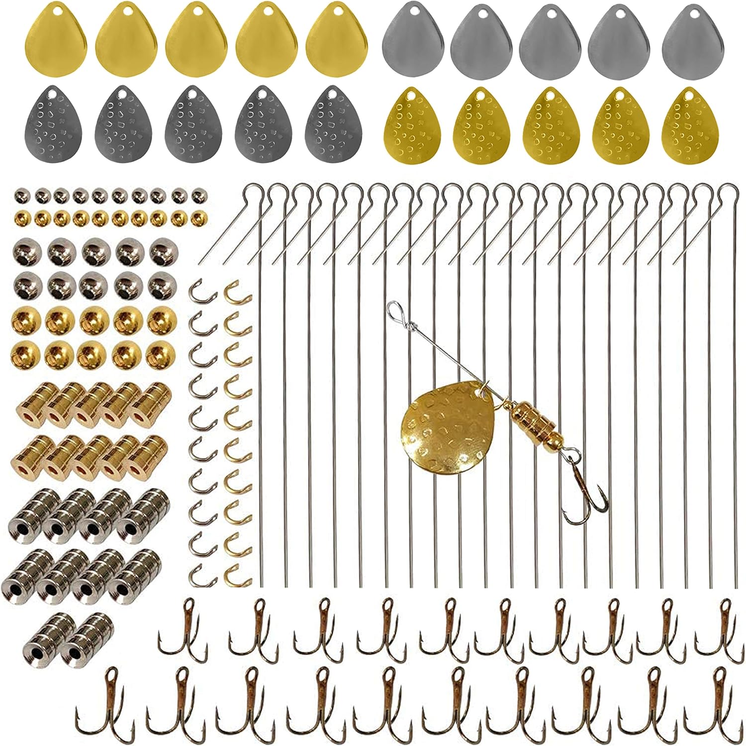 Amazon.com : Spinner Making Kit DIY Fishing Lure Spinnerbaits Spoon ...