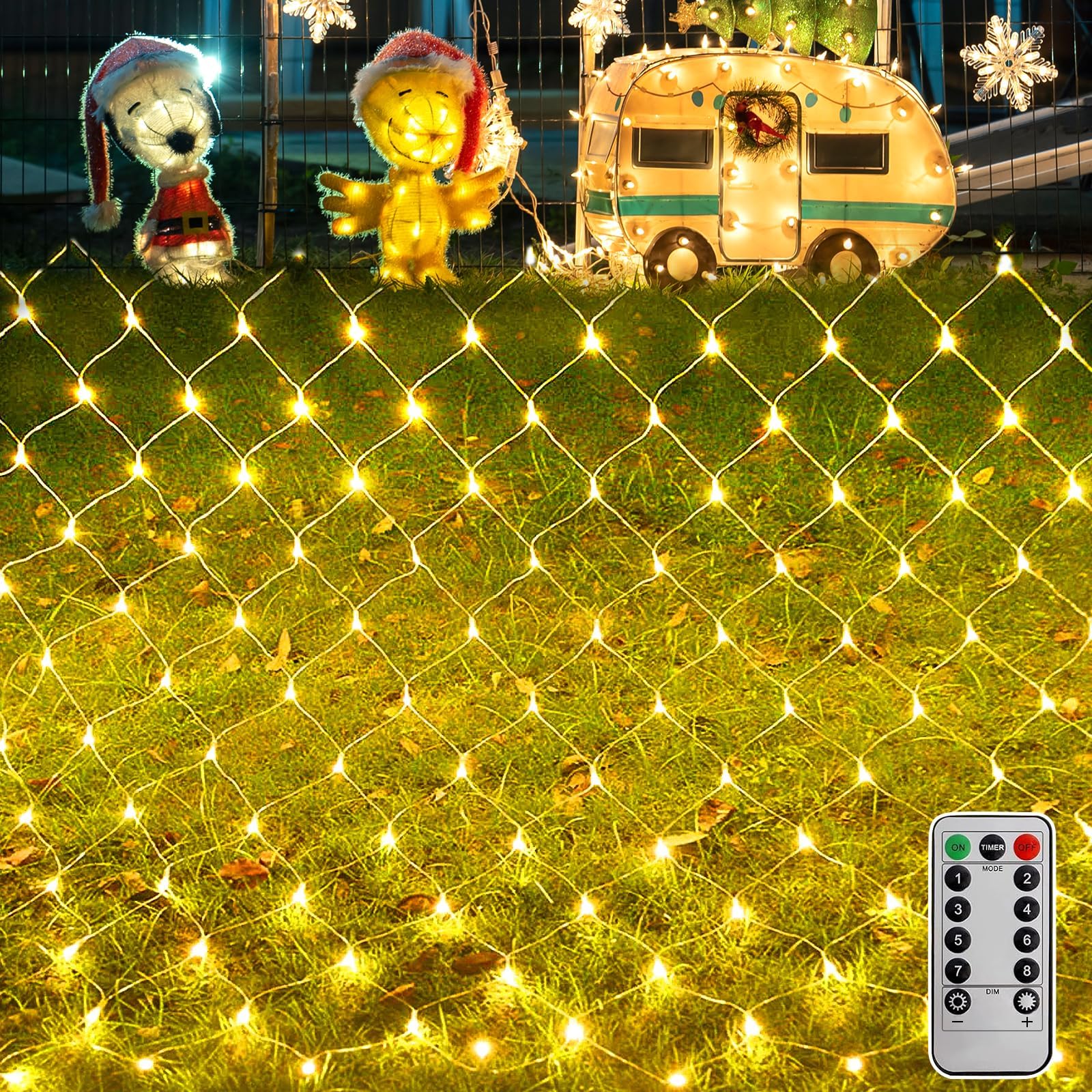 Frasheng Guirlande Lumineuses Filet, 3 x 2m 200 LED Filet Lumineux ...