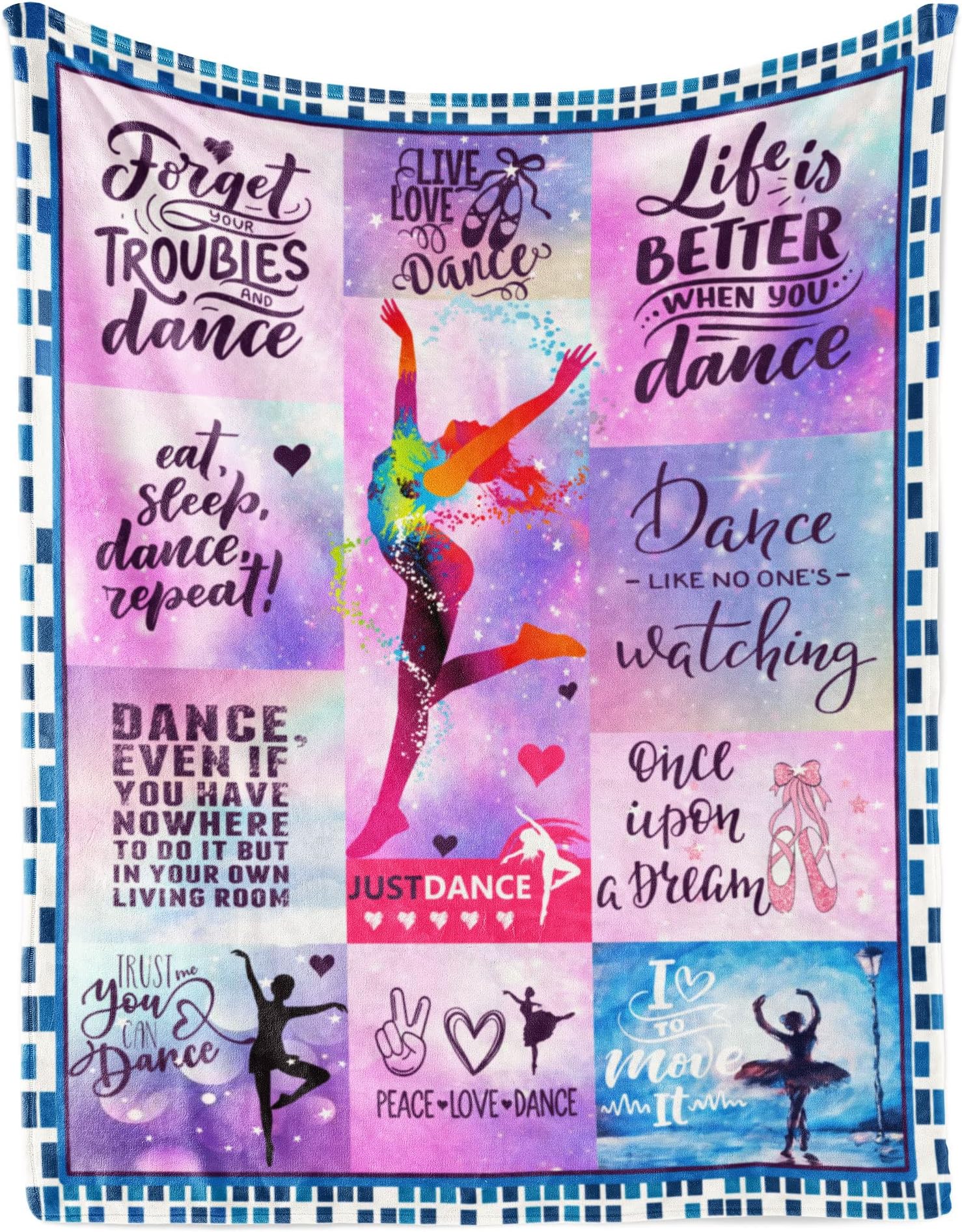 Amazon.com: Basiole Dancer Gifts Blanket, Dance Gifts for Girls ...