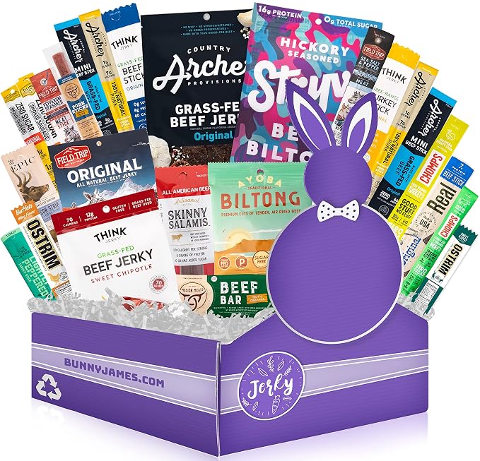 Amazon.com : Jerky Lovers Assortment Gift Box, Beef Jerky Gift Baskets ...