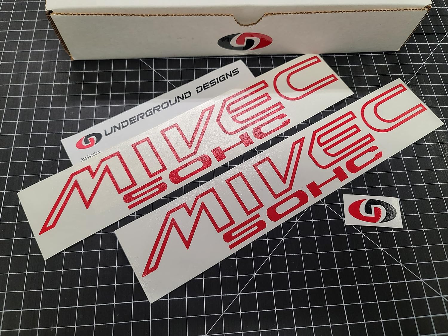 Amazon.com - MIVEC Decals (2pk) Racing Stickers 12" fits Mitsubishi ...