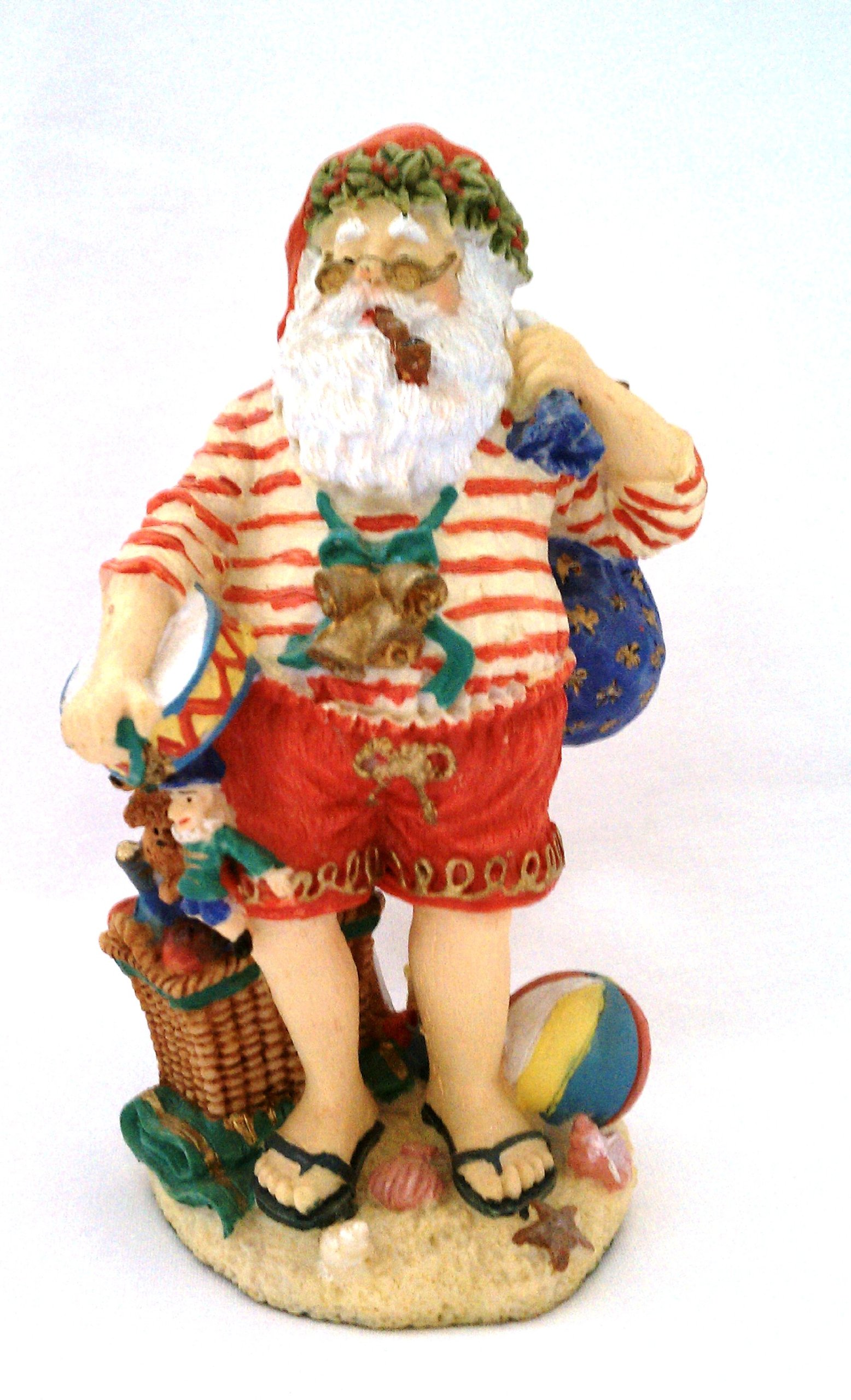 Amazon.com: Australia Santa Figurine 4" Christmas Collectible ...