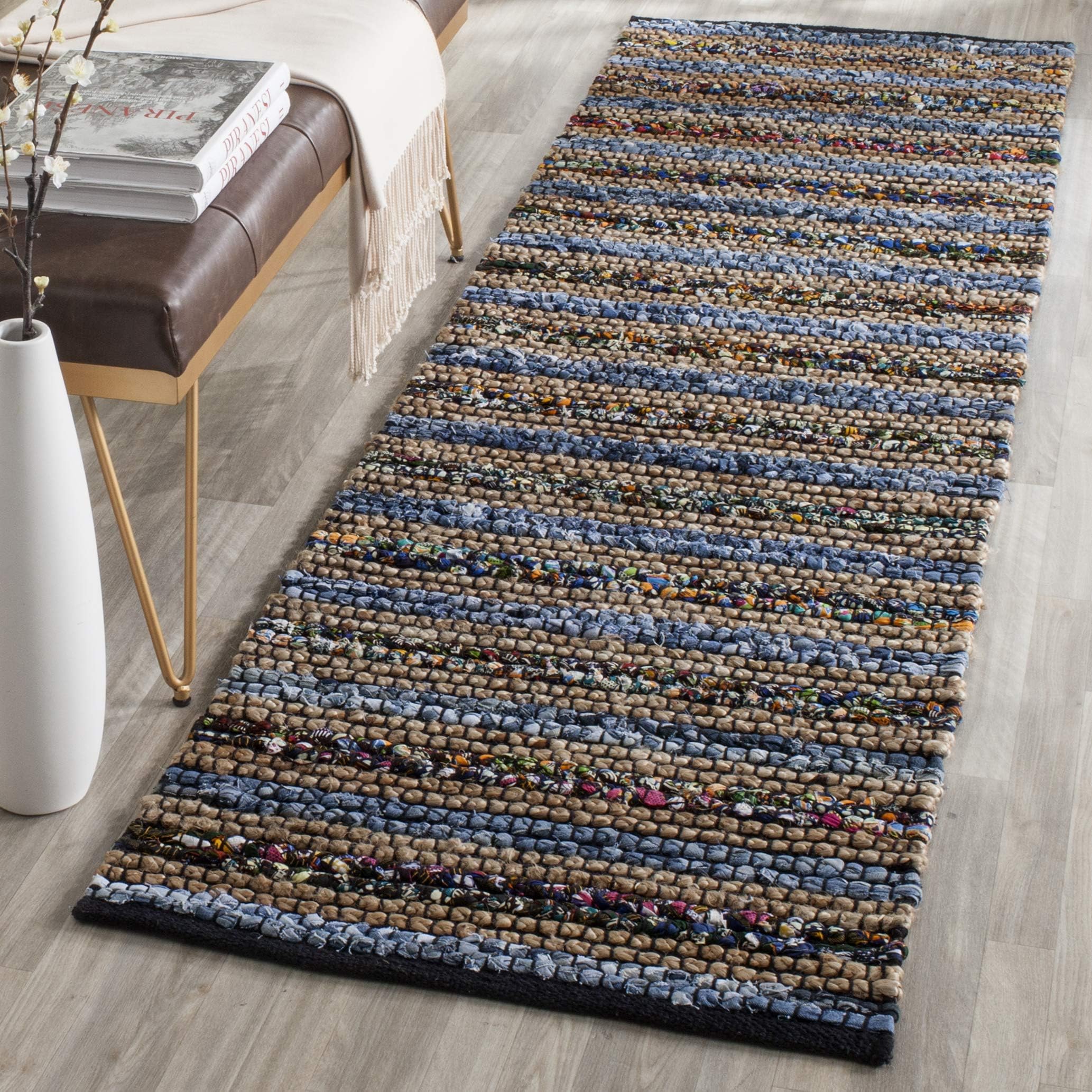 Amazon.com: SAFAVIEH Cape Cod Collection Runner Rug - 2'3" x 12', Beige ...