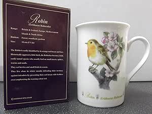 Amazon.com: Mug Fine China - Robin Fine China Naturecraft Mug in ...