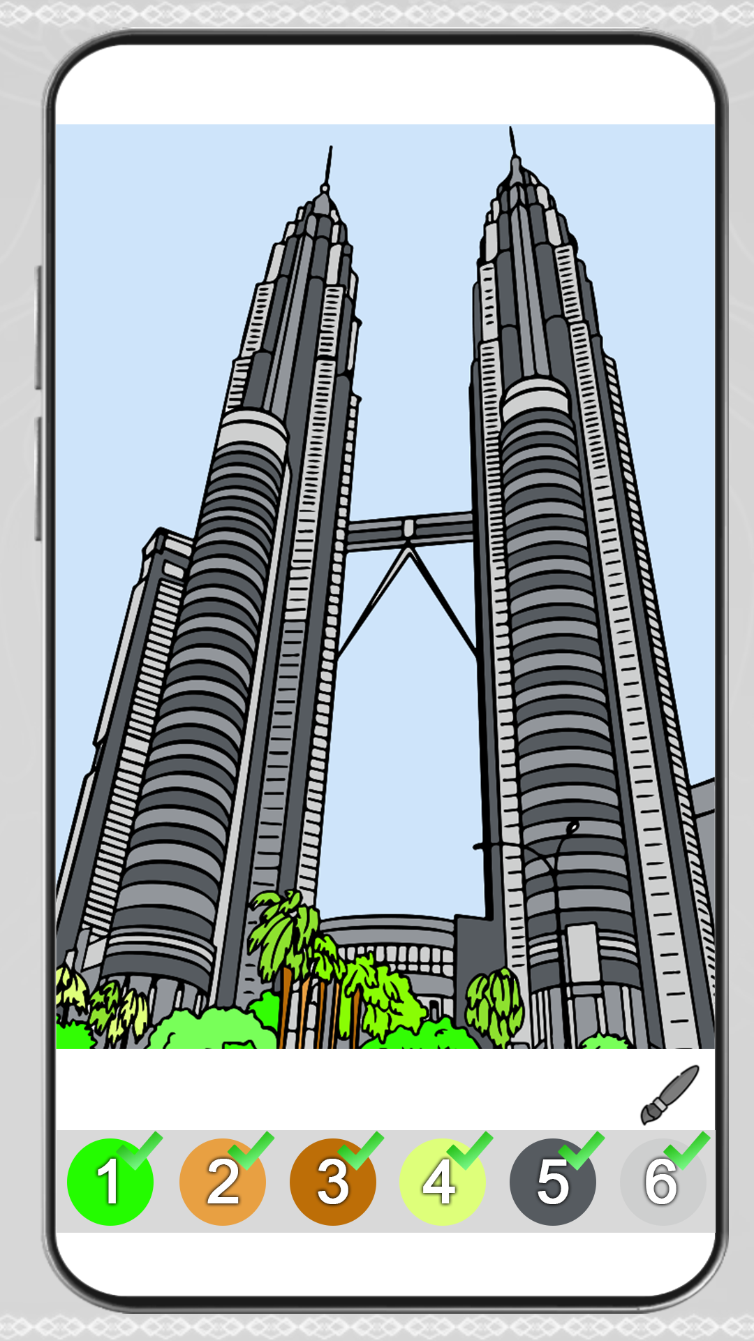 Cities Paint by Number - Grownups Paint + Glitter + Crayon + Oil Paint ...