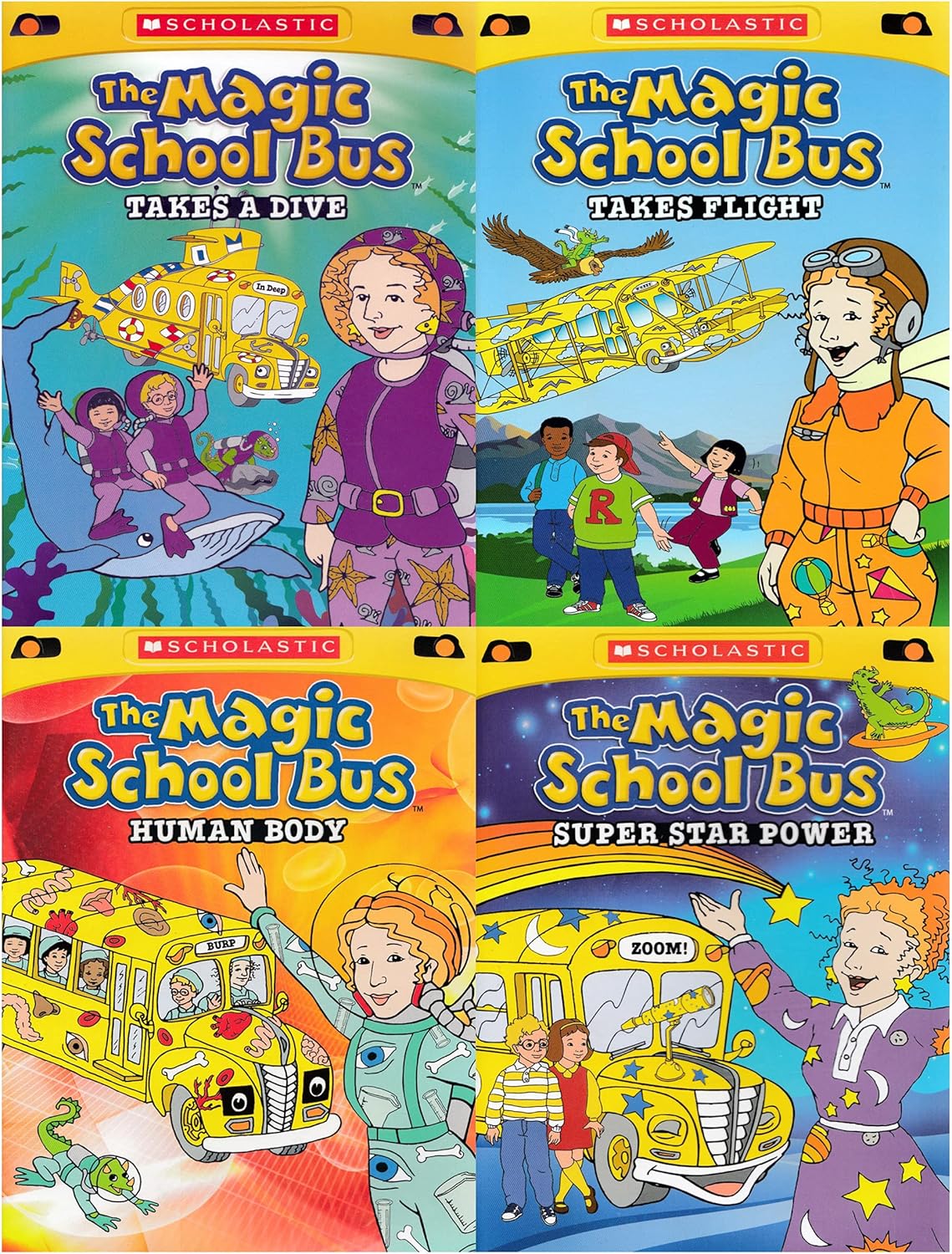 The Magic School Bus: Takes A Dive / Takes Flight / Human Body / Super ...