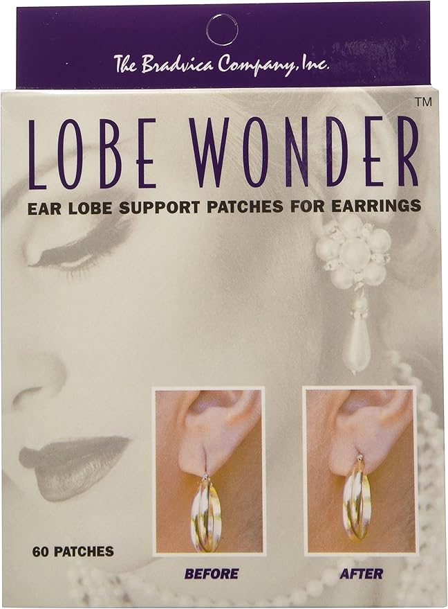 Amazon.com: Lobe Wonder 300 Invisible Earring Ear-Lobe Support Patches ...