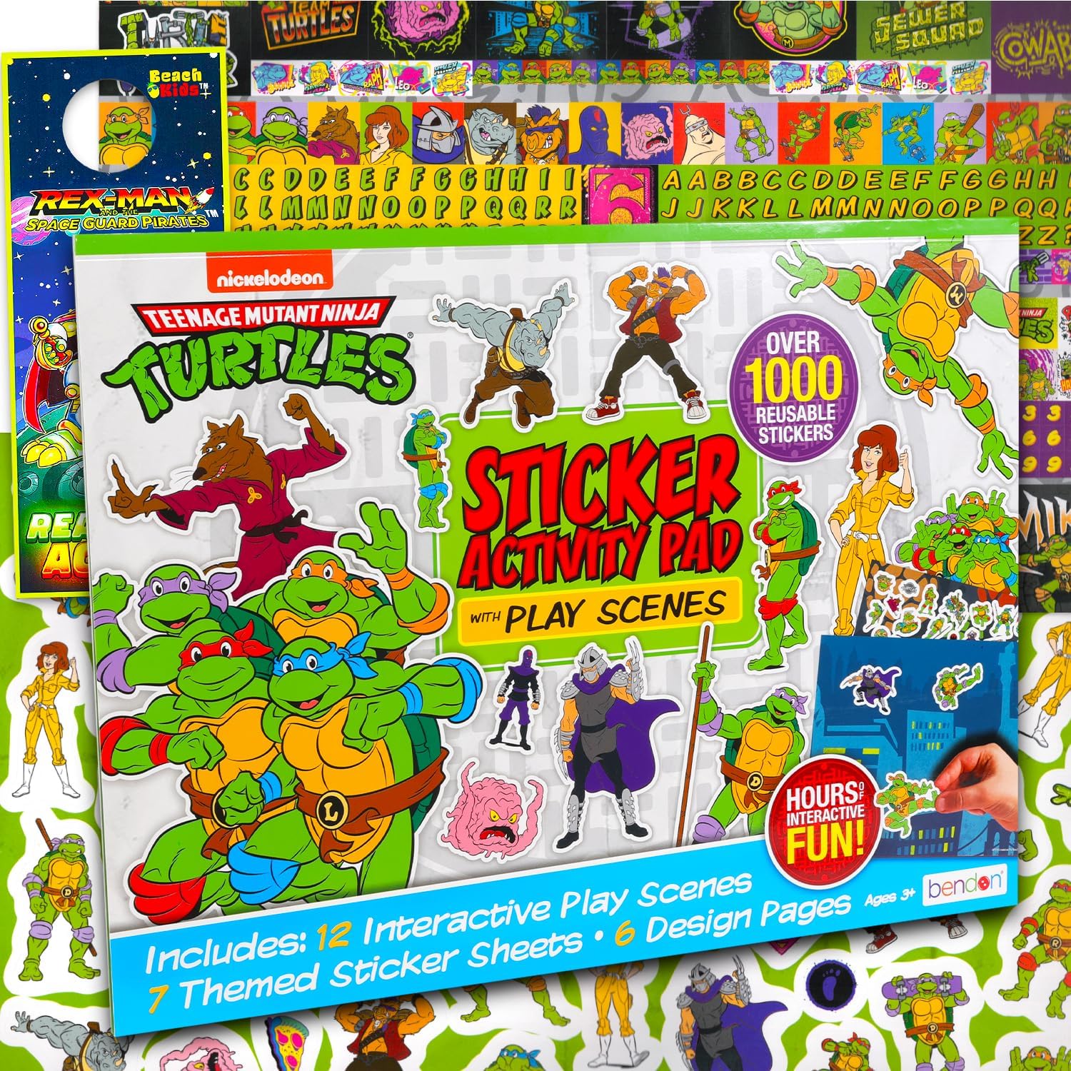 Amazon.com: Teenage Mutant Ninja Turtles Giant Sticker Box Activity Set ...