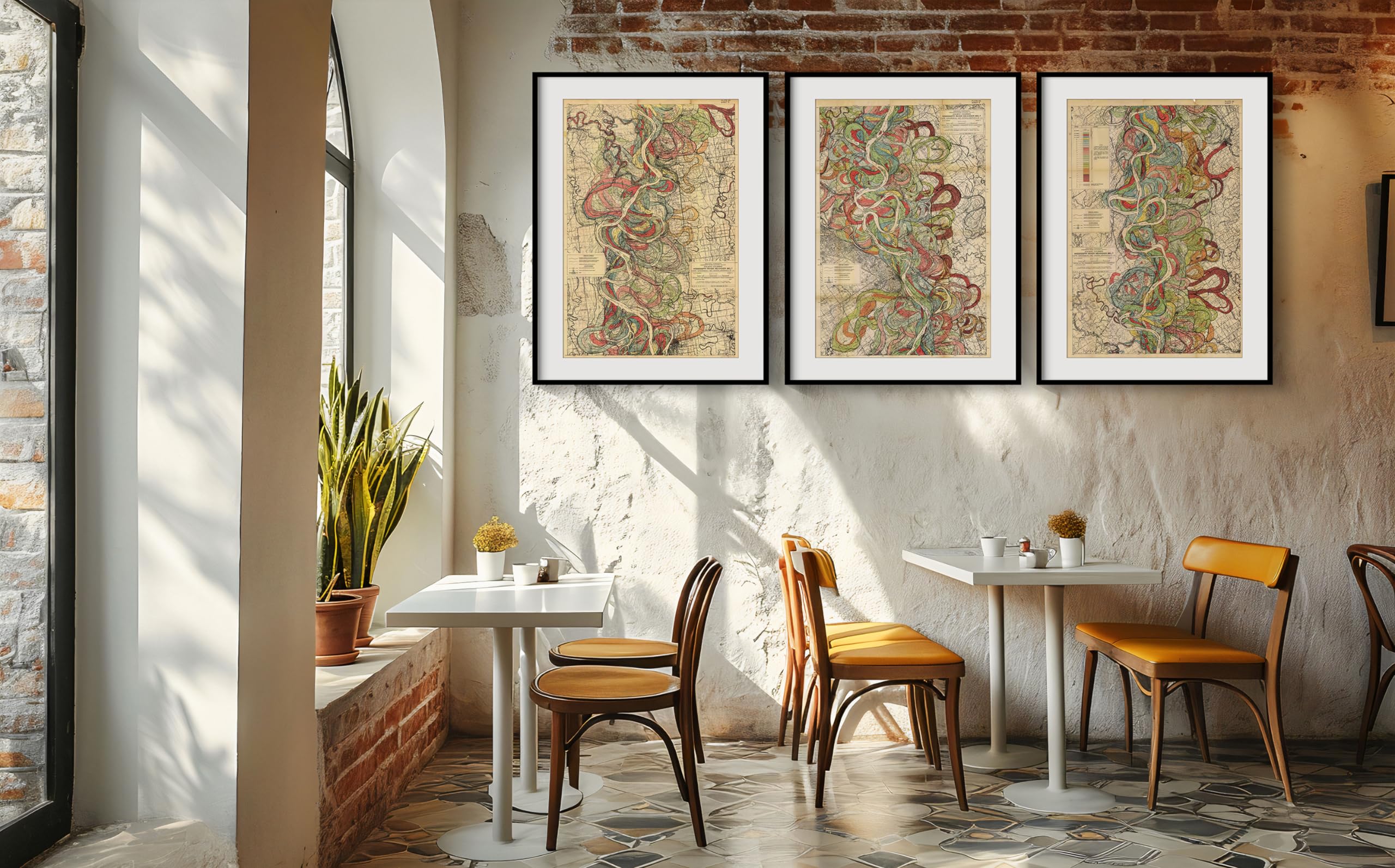 Snapklik.com : Sheet 5-1944 Mississippi River Map - River House Decor ...