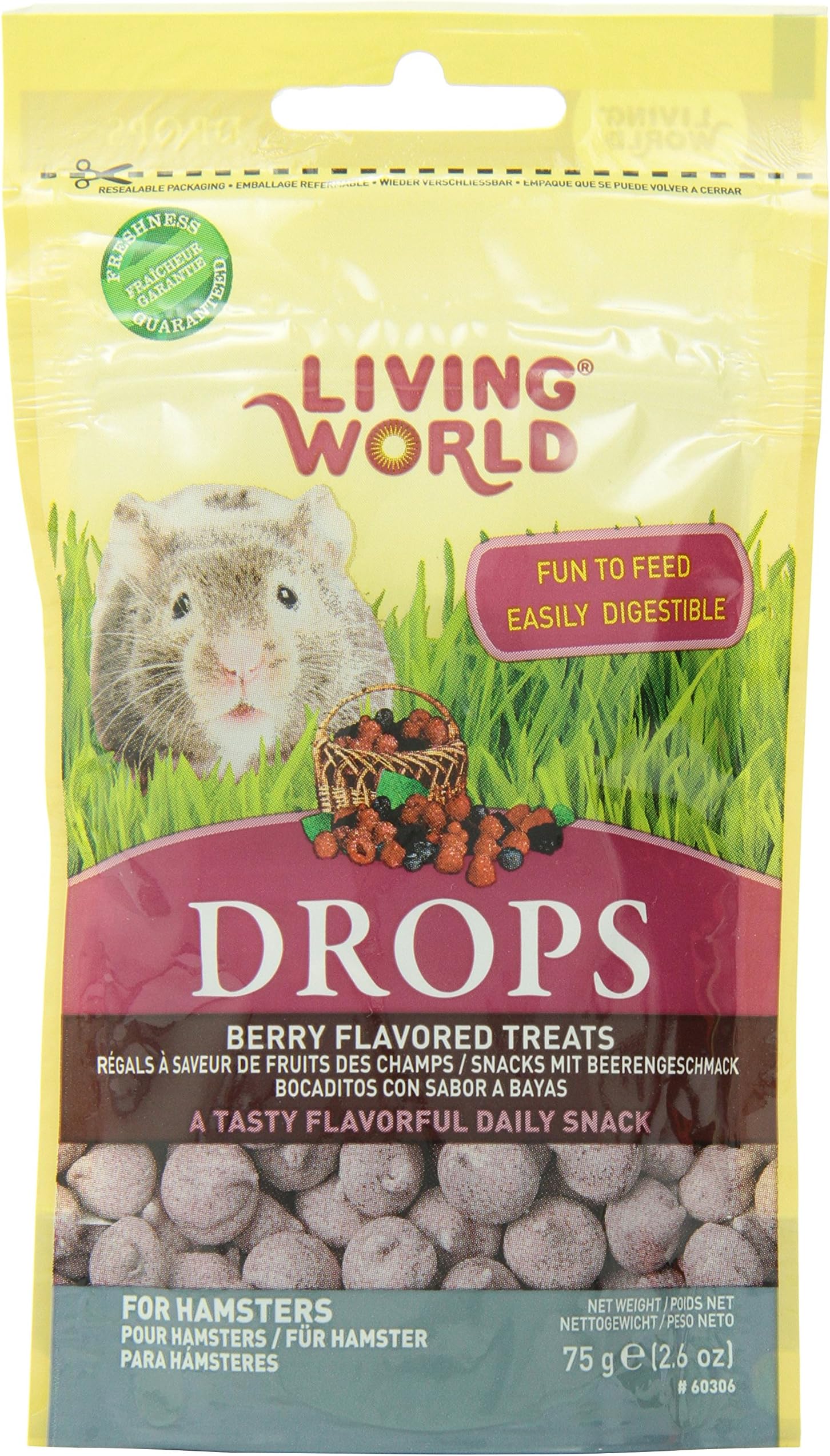 Living World Drops Hamster Treat, 2.6-Ounce, Field Berry : Amazon.ca ...
