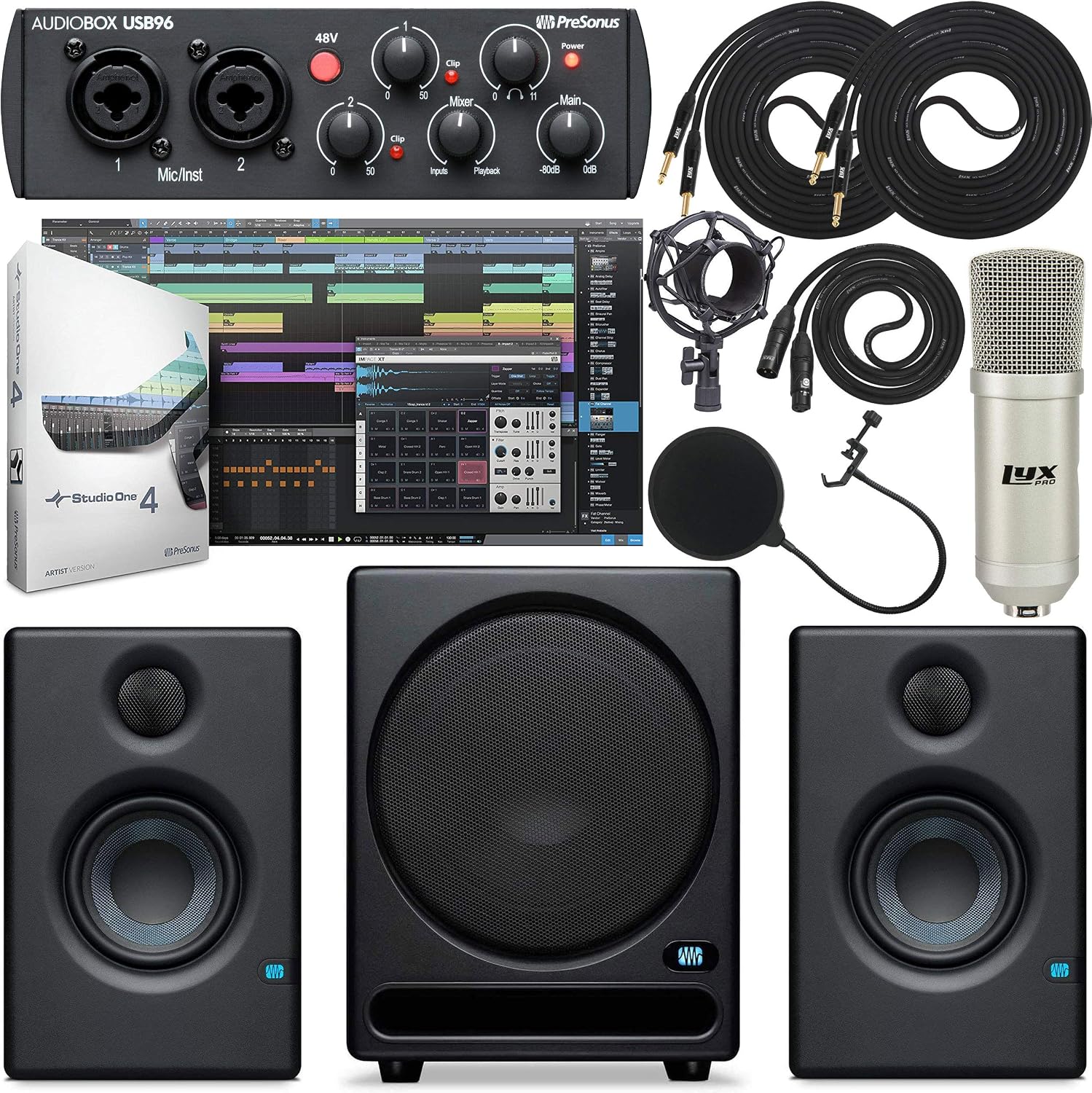 Amazon.com: PreSonus Temblor T10 Active 10" Powered Subwoofer w/Eris 3. ...