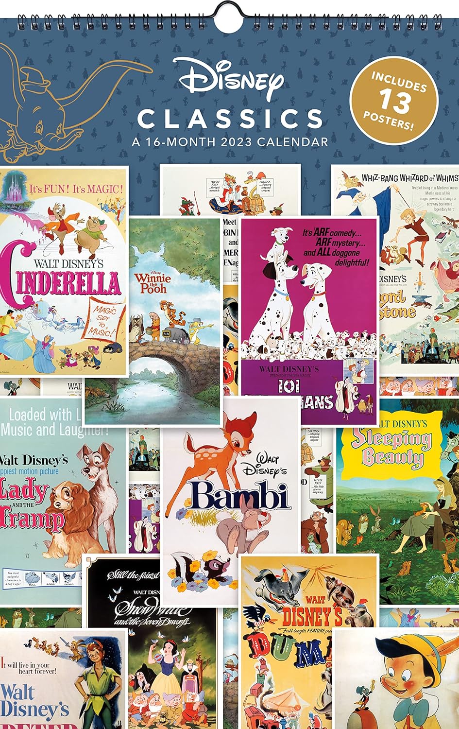 2023 Disney Classic Posters Oversized Poster Calendar: Trends ...