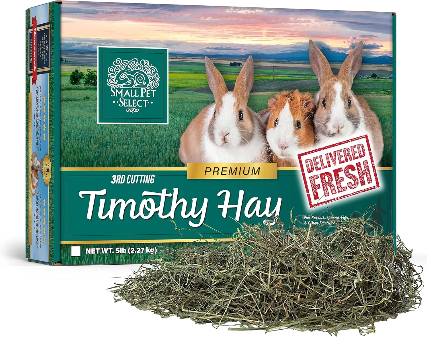 Amazon.com : Small Pet Select 3Rd Cutting "Super Soft" Timothy Hay Pet ...