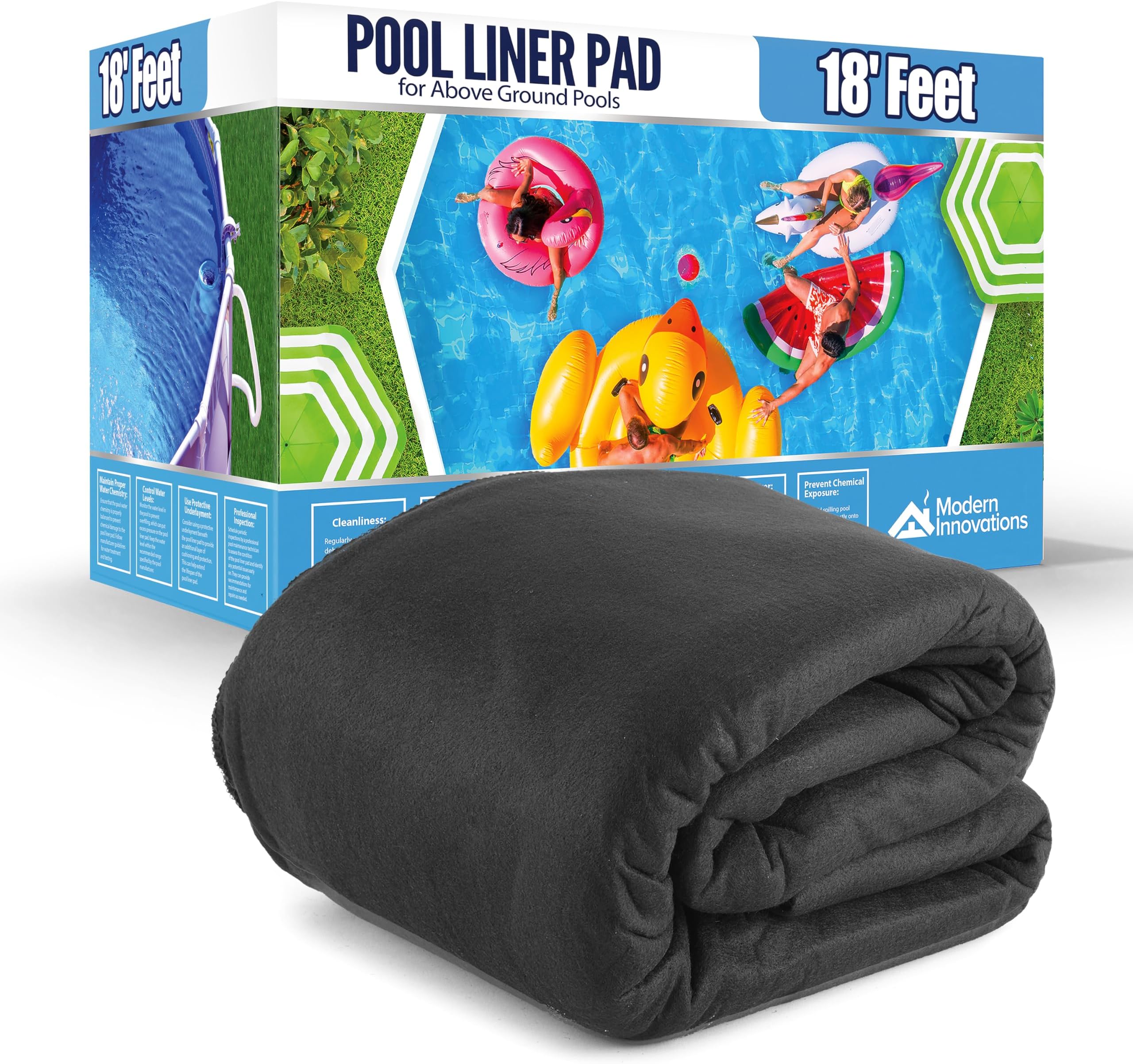 Amazon.com : GLI 70-0018RD-BLK-160 Round Armor Shield Floor Pad, 18 ...