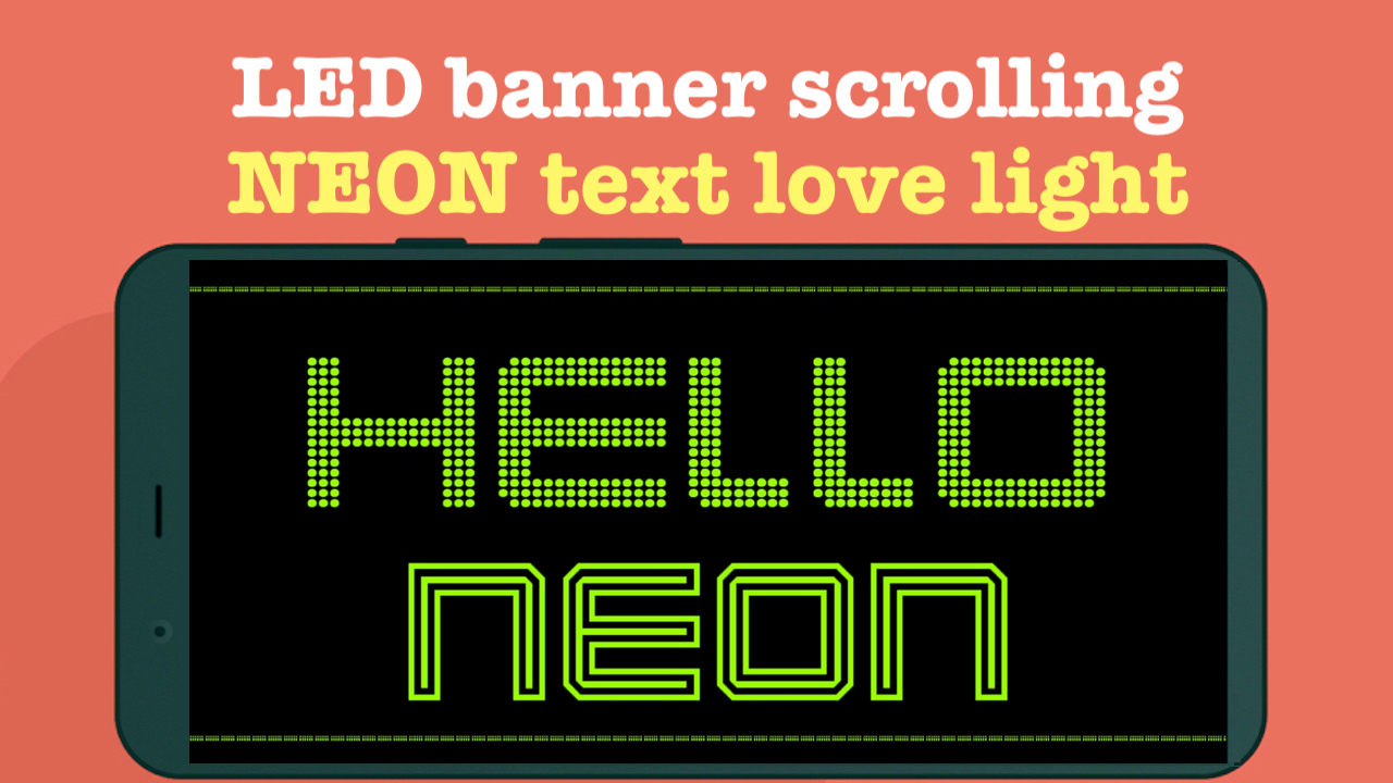 Led banner scrolling text App. NEON love light scrolling text - App on ...