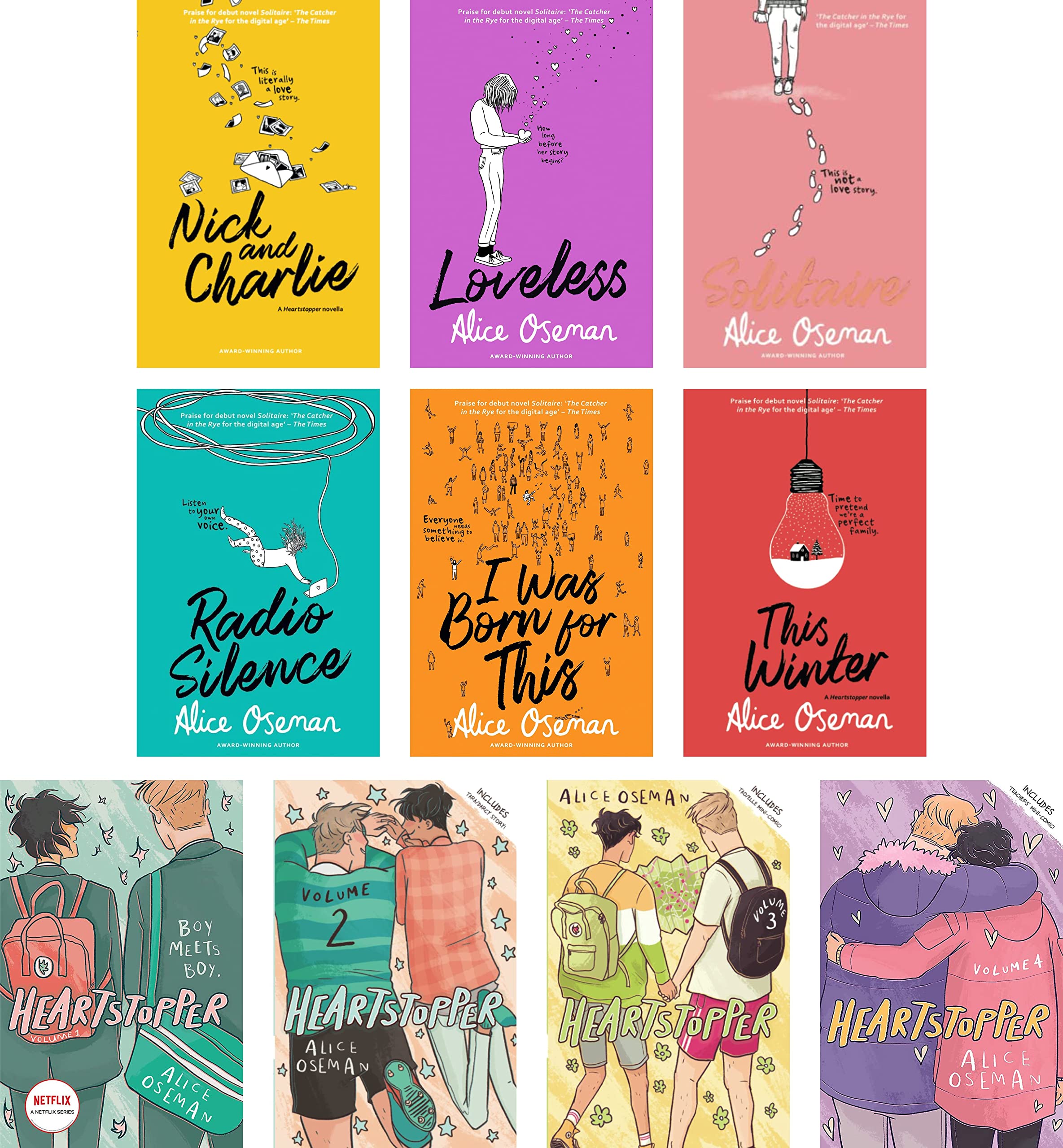 Snapklik.com : Alice Oseman 10 Books Collection Set Nick And Charlie ...