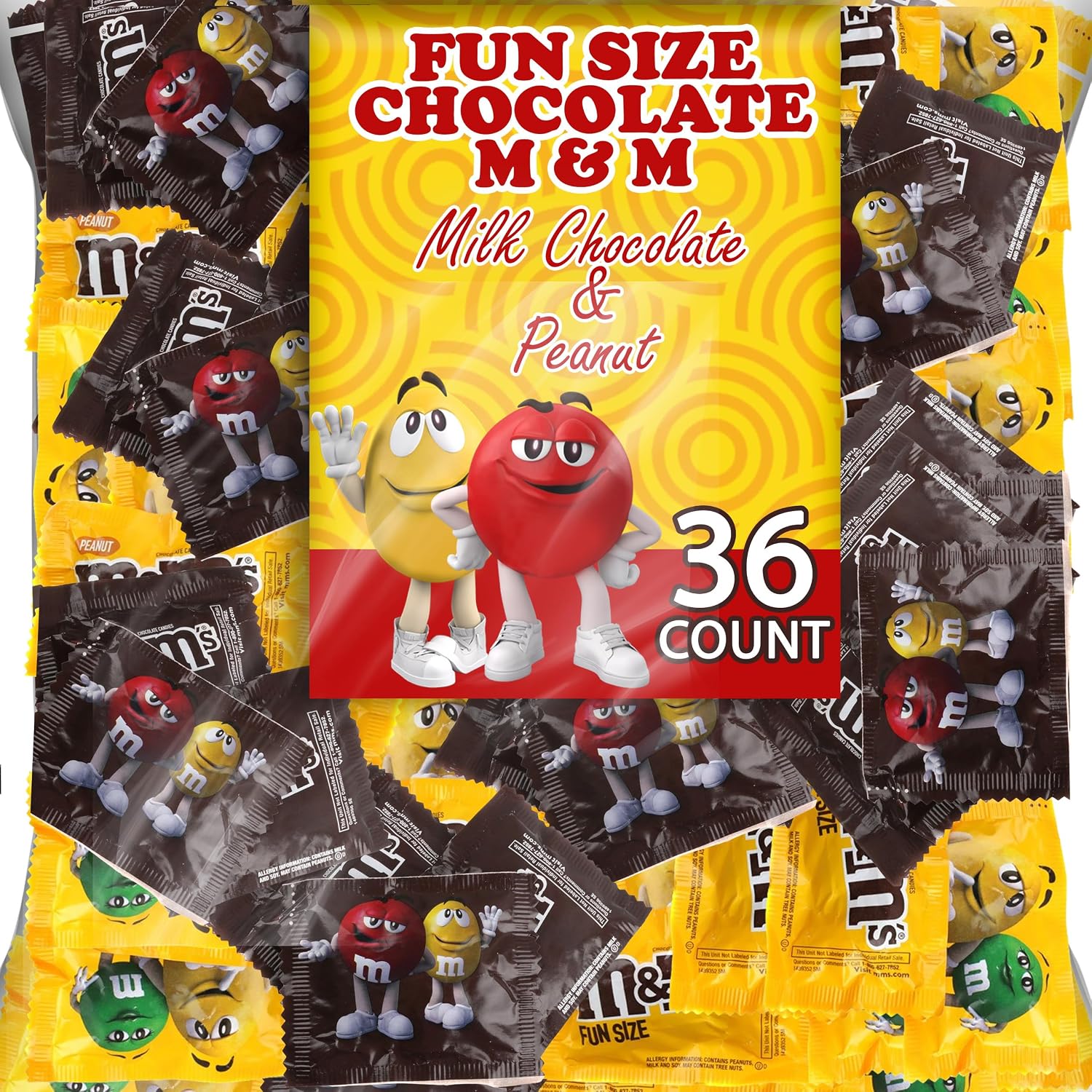 Amazon.com: MM Bulk Chocolate Candy Variety Pack, 36 Count Individually ...