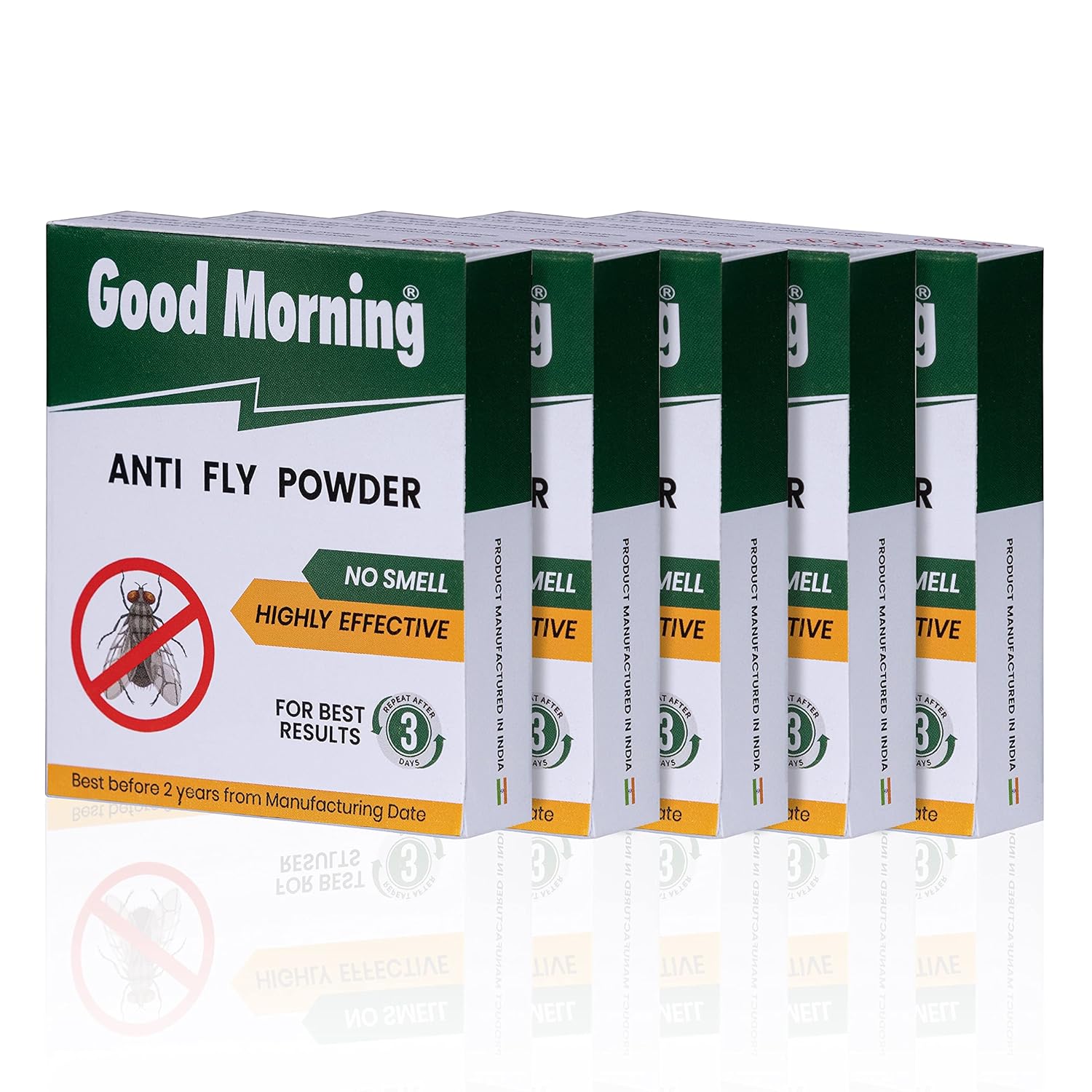 Good Morning Fly Killer Spray Powder (Pack of 5, 100 Grams) : Amazon.in ...