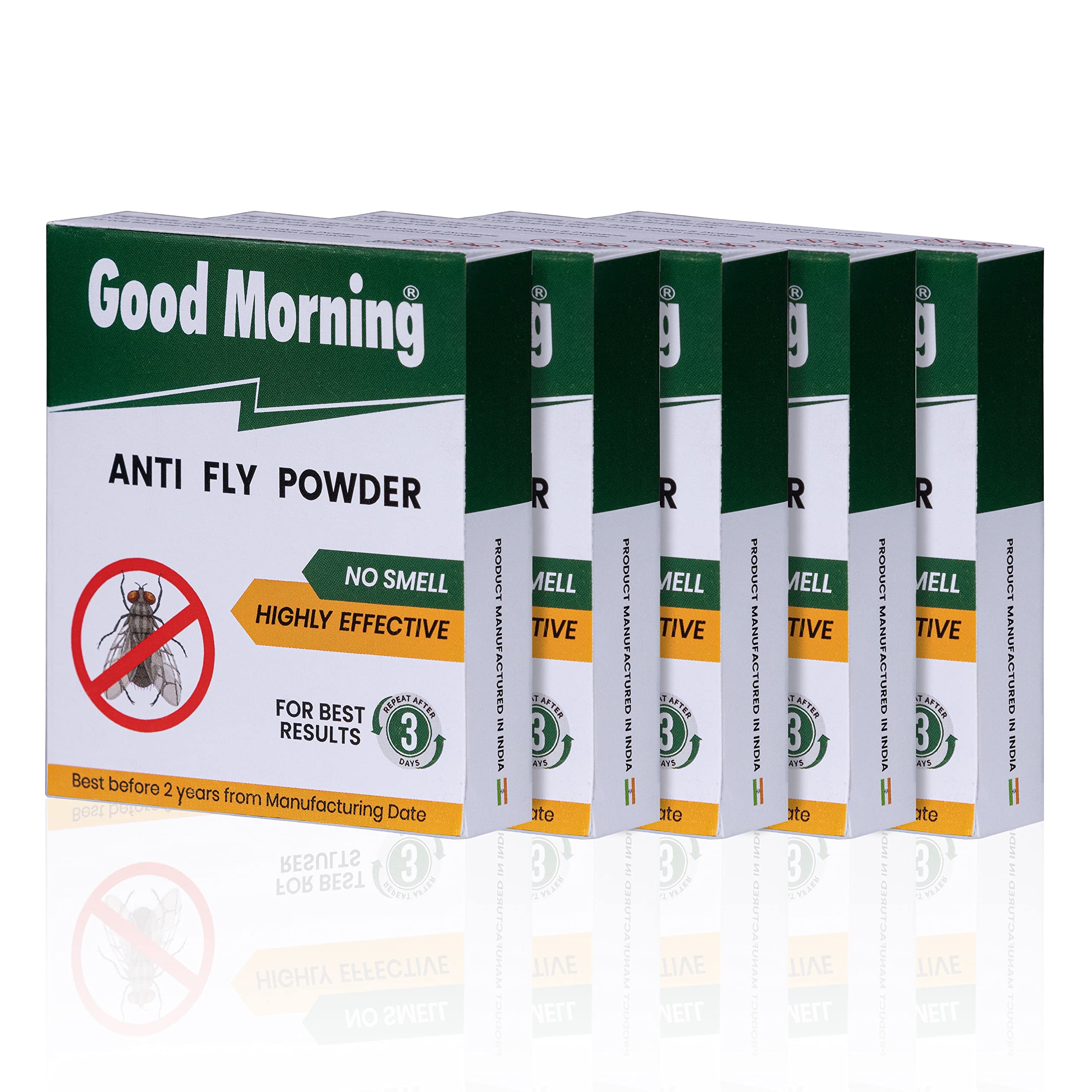 Good Morning Fly Killer Spray Powder (Pack of 5, 100 Grams) : Amazon.in ...