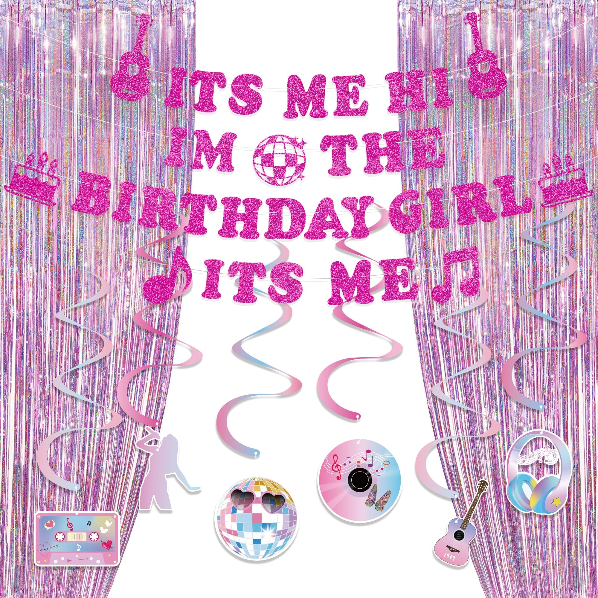 Amazon.com: Women Girls Birthday Party Decorations Set Serves 25, Its ...