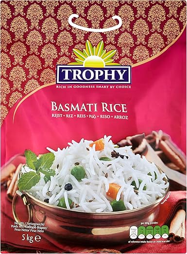 Trophy Basmati Rice 5 kg : Amazon.co.uk: Grocery
