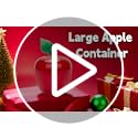 Amazon.com: HANZE Large Red Apple Container, Apple Shaped Candy Toy ...