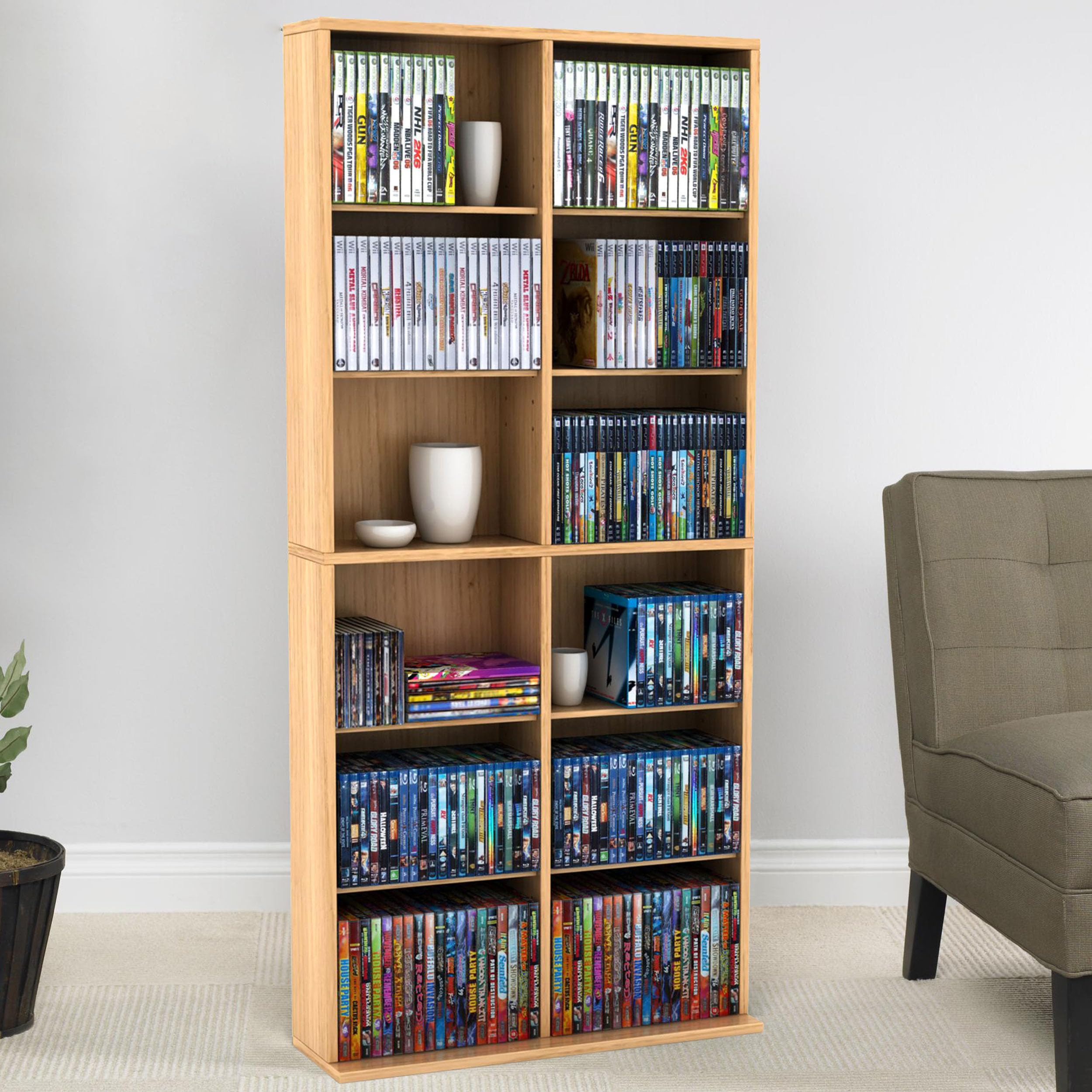 Amazon.com: Book Shelf, 12 Cube Storage Organizer, DIY Bookcase, Wood ...