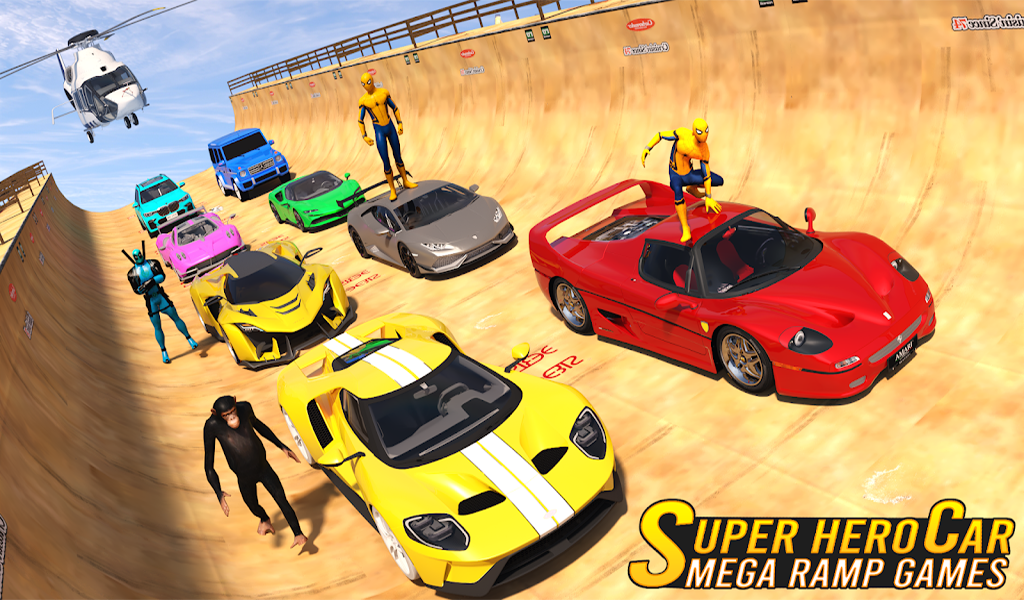 GT Superhero Car Stunt - Mega Ramp Car Racing Games 3D Master - App on ...