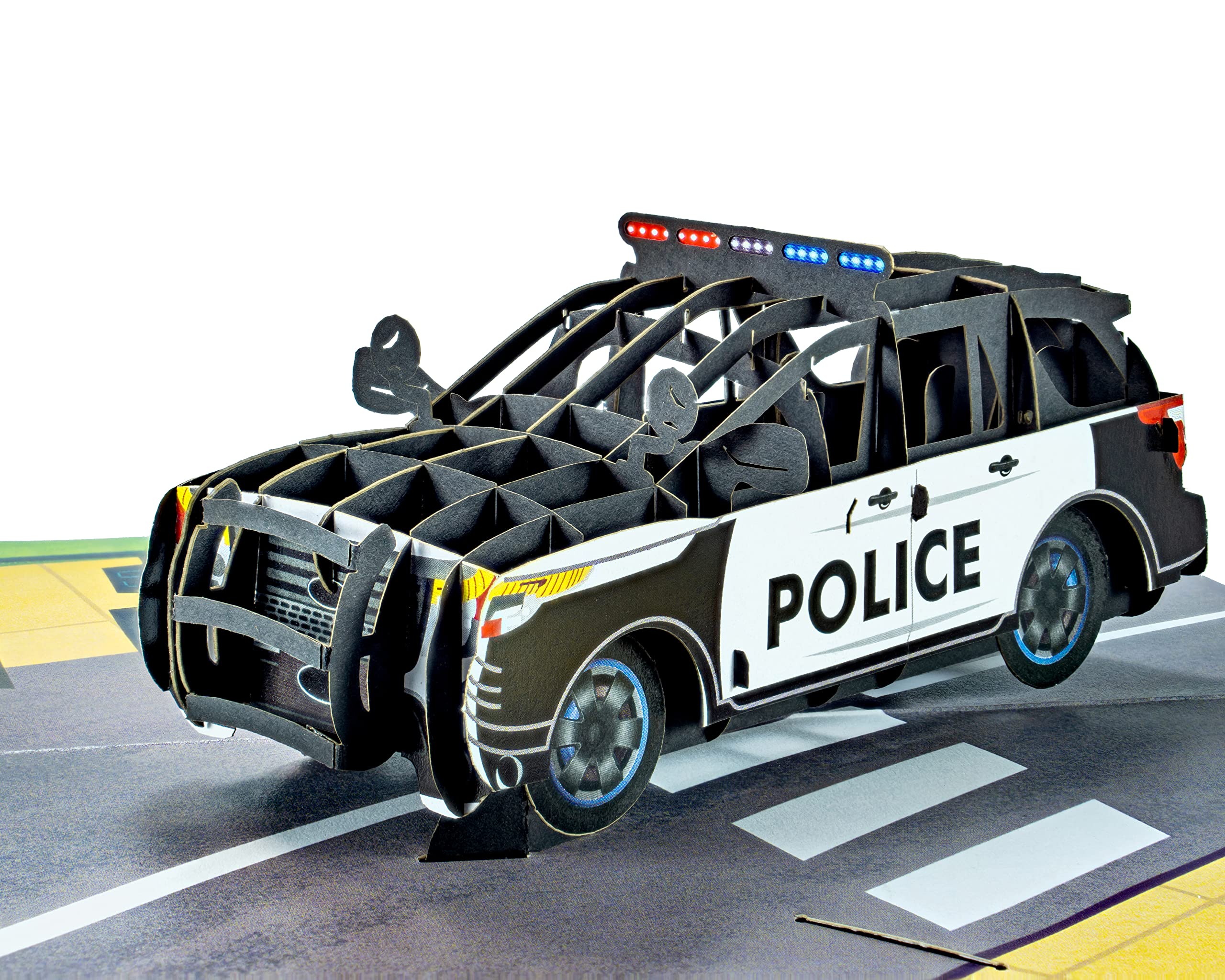 Amazon.com : WOWPAPERART Police Car Cruiser Vehicle - 3D Pop Up ...