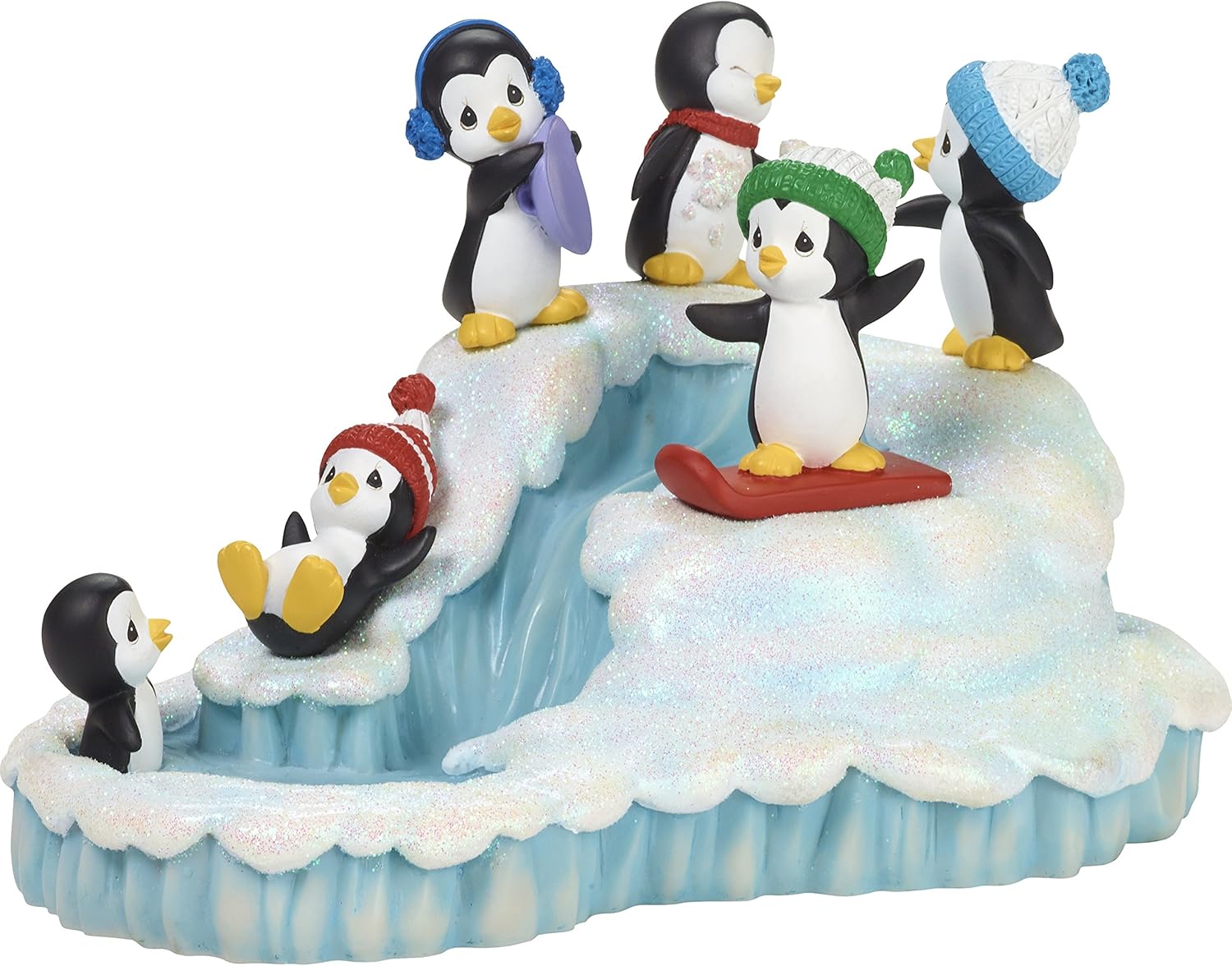 Amazon.com: Precious Moments 181112 Wonderland Penguins Winter Fun ...