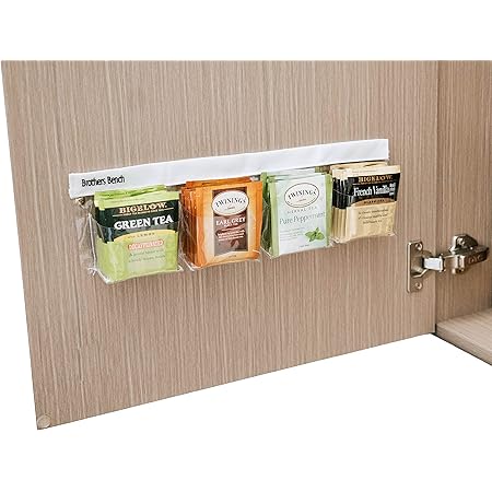 Amazon.com: Mkono Tea Bag Organizer 2 Tier Rustic Wood Tea Bags Holder ...