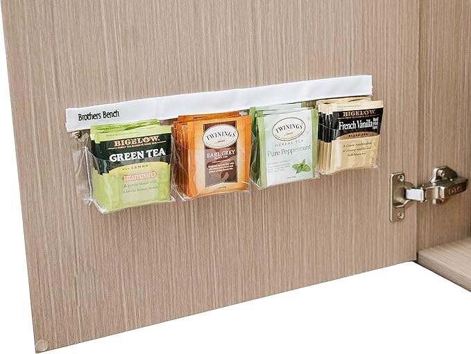 Amazon.com: Clear Tea Bag Organizer Holds up to 52 Tea Bags, Tea ...