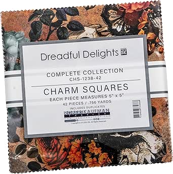 Amazon.com: Dreadful Delights Charm Square 42 5-inch Squares Charm Pack ...