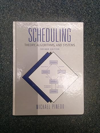 Scheduling: Theory, Algorithms, and Systems (2nd Edition): Pinedo, Michael: 9780130281388 ...