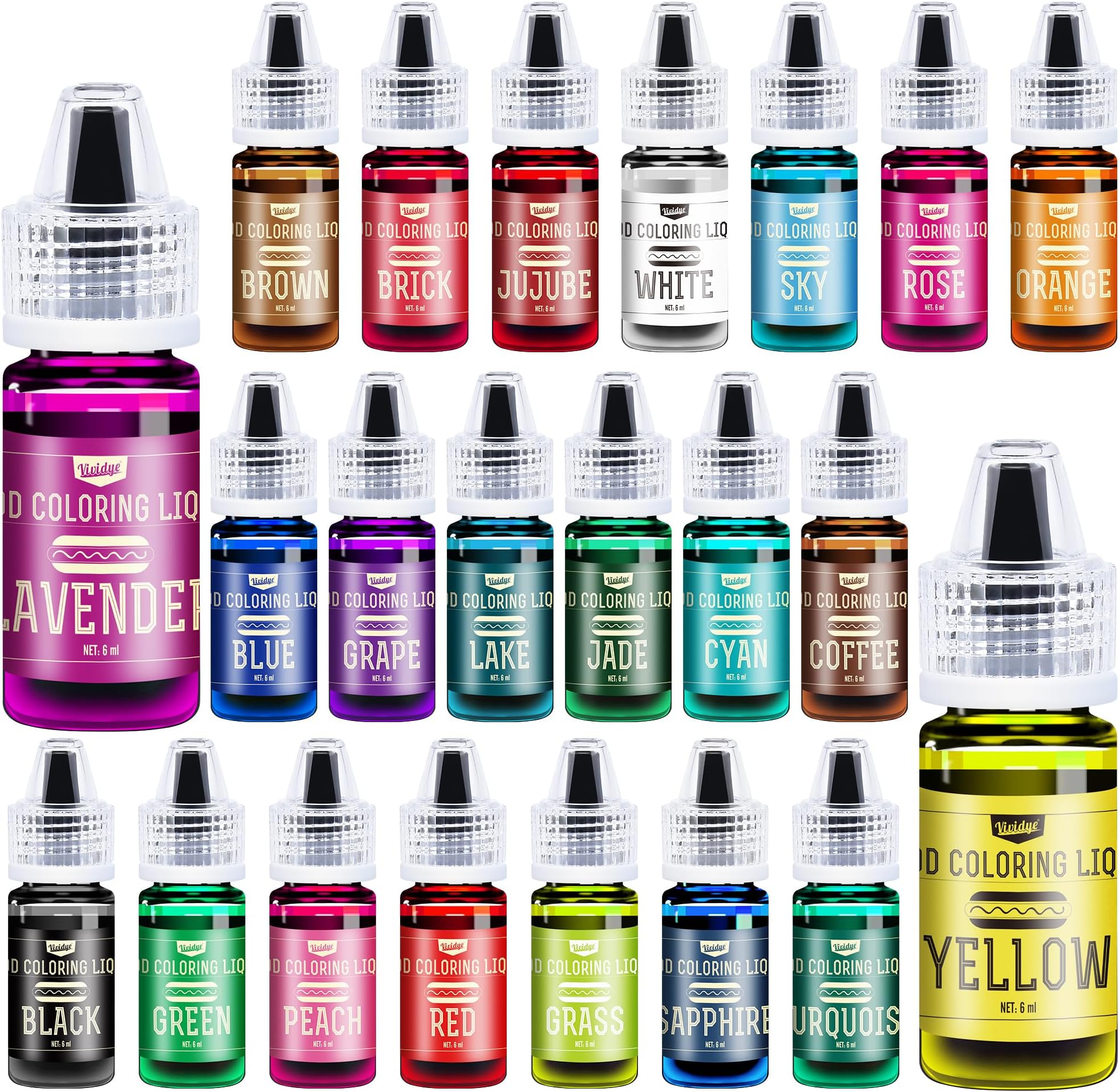 Amazon.com : Food Coloring Set - 22 Vivid Colors Food Coloring Set for ...