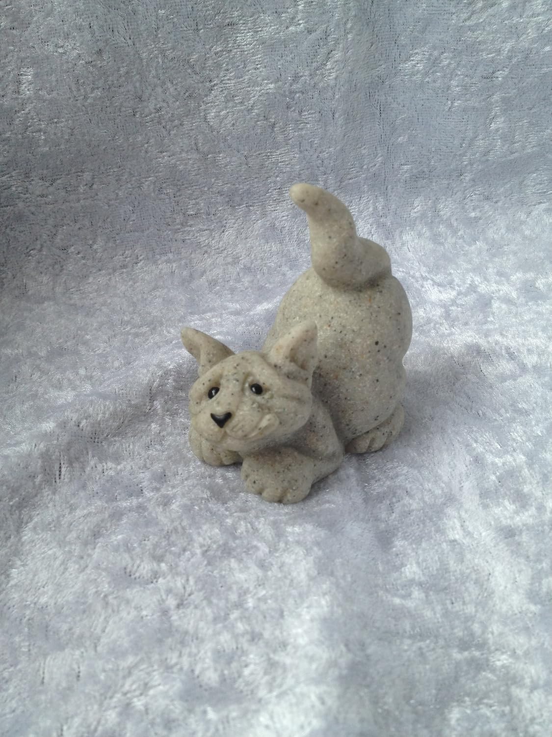 Amazon.com: Quarry Critters Cousin Candy Cat Animal Cat Figurine Beige ...