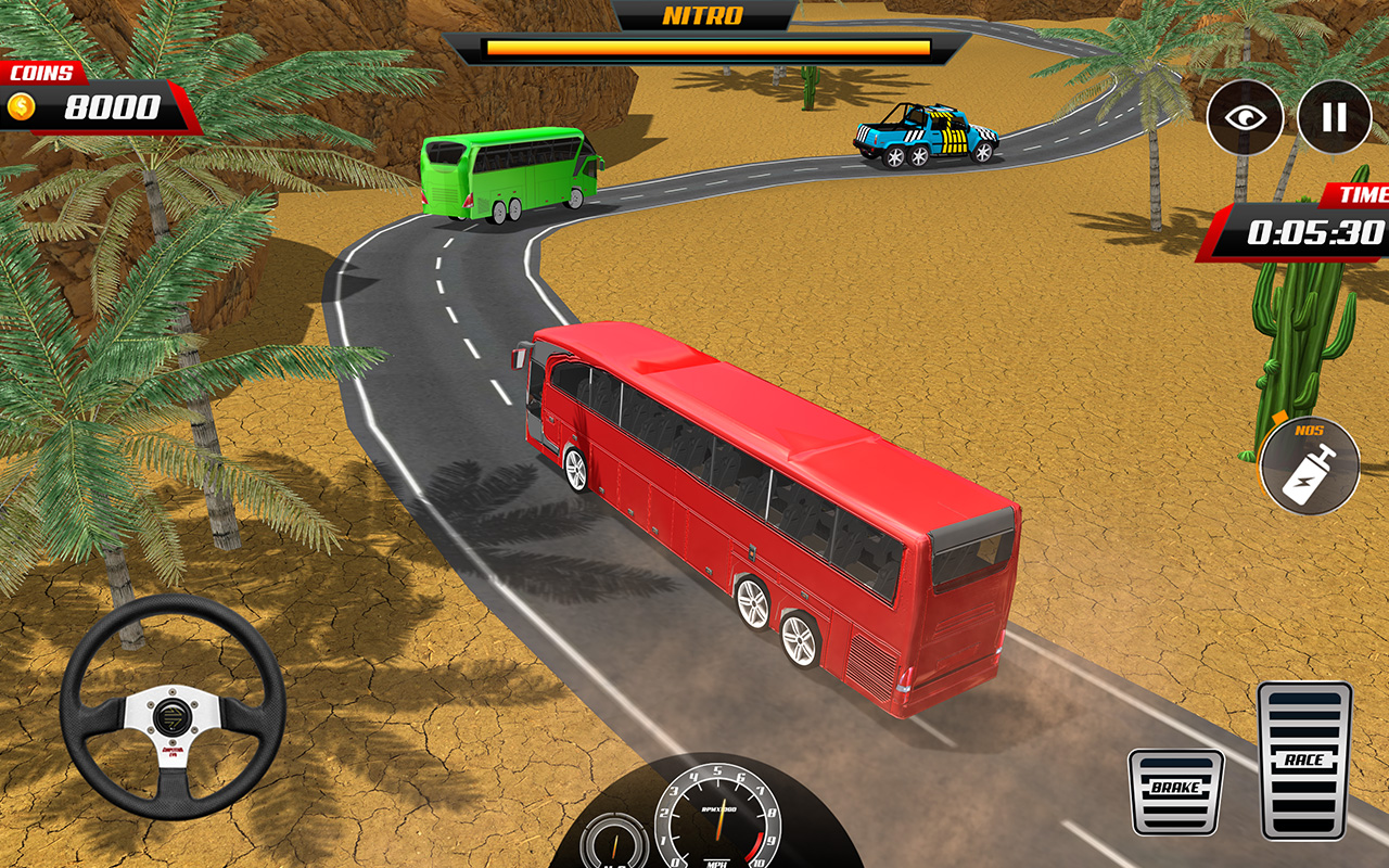 Hill Climb Bus Racing Game: Offroad Mountain Bus Driving Simulator ...