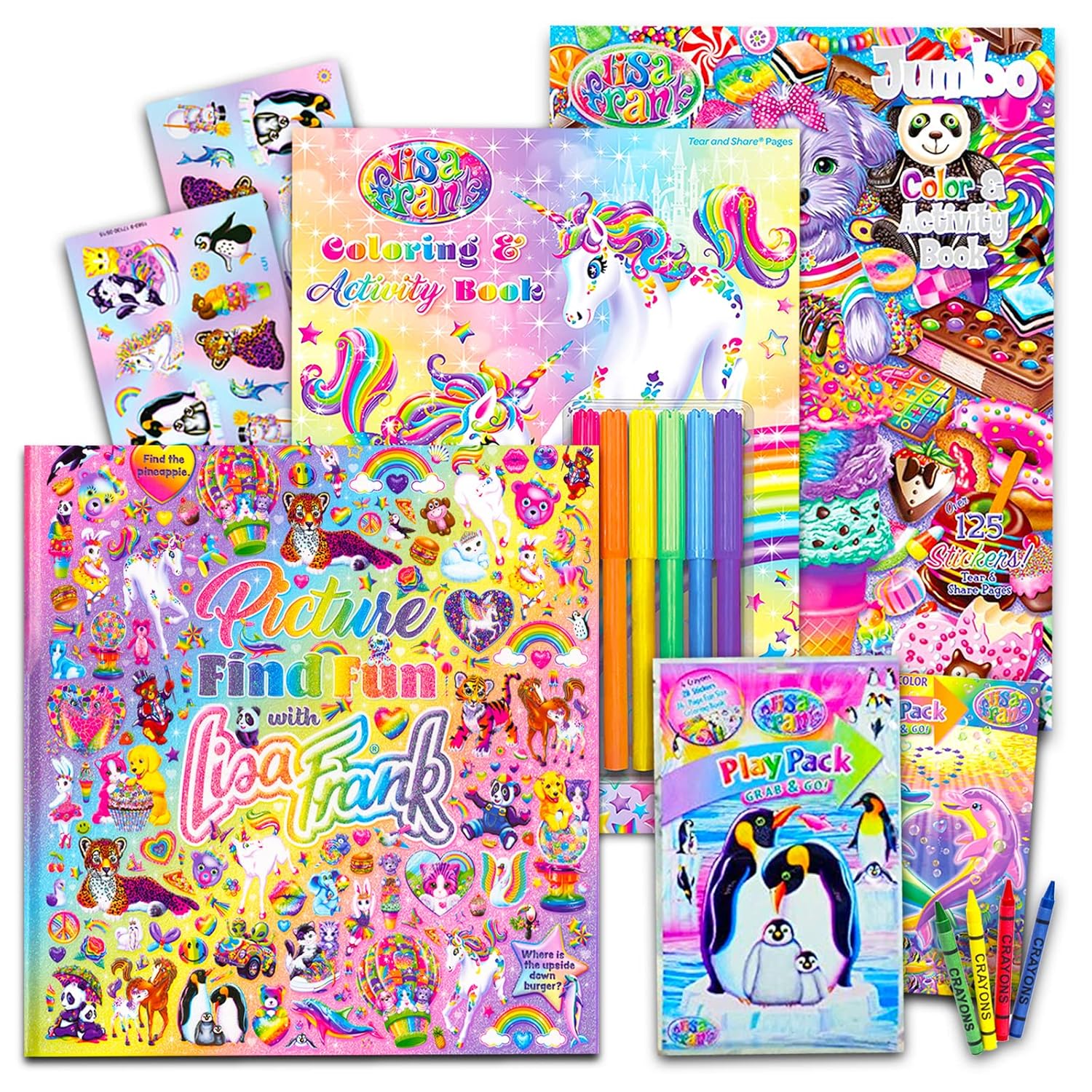 Amazon.com: Lisa Frank Puzzle Find Game Book - Lisa Frank Puzzle ...