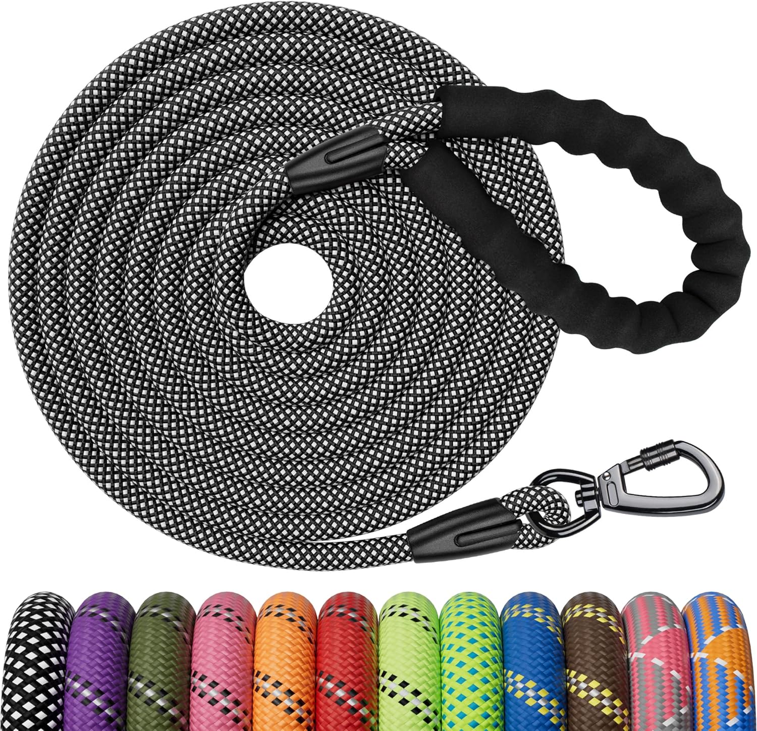 Kdsvakd Long Rope Dog Training Line, 4.5m / 15ft with Soft Padded ...