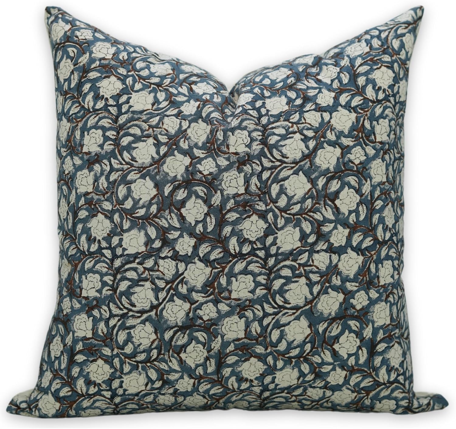 Amazon.com: Fabritual Block Print Cotton 20x20 Throw Pillow Covers ...