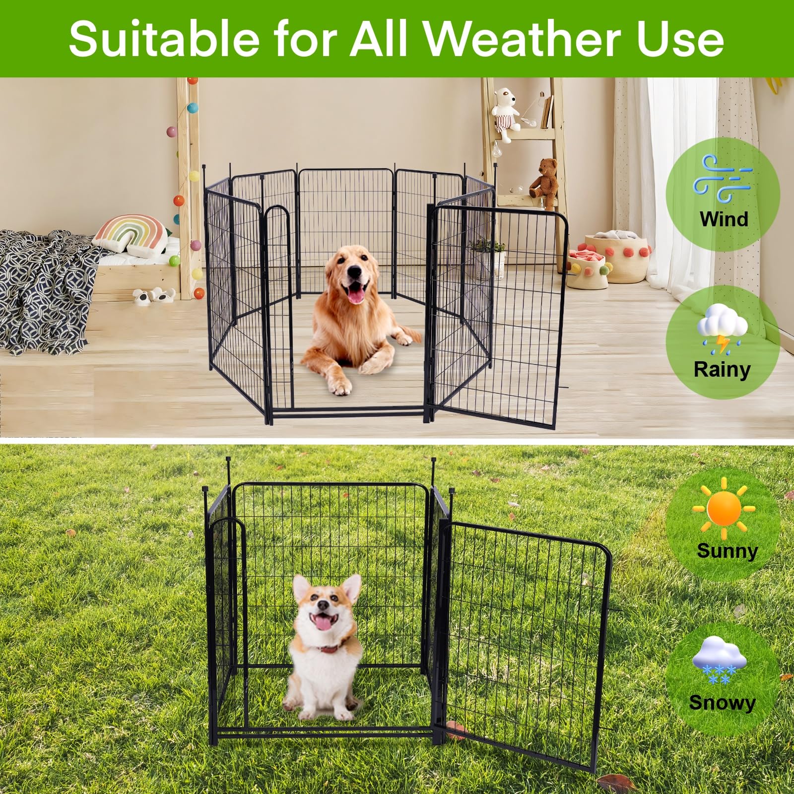 Snapklik.com : Getlay Garden Fencing 36 Inch High, 14 Panels Total 31 ...