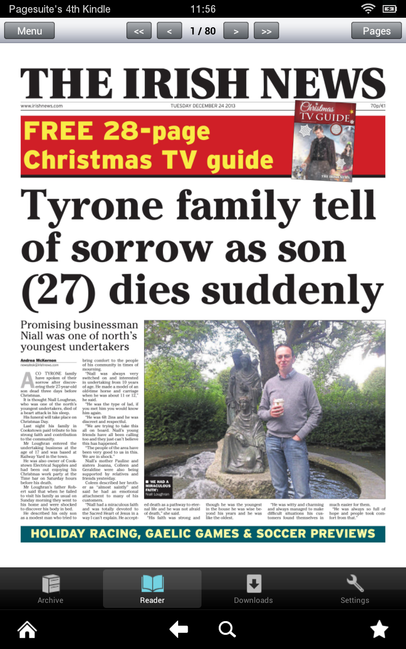 The Irish News (Kindle Tablet Edition) - App on the Amazon Appstore