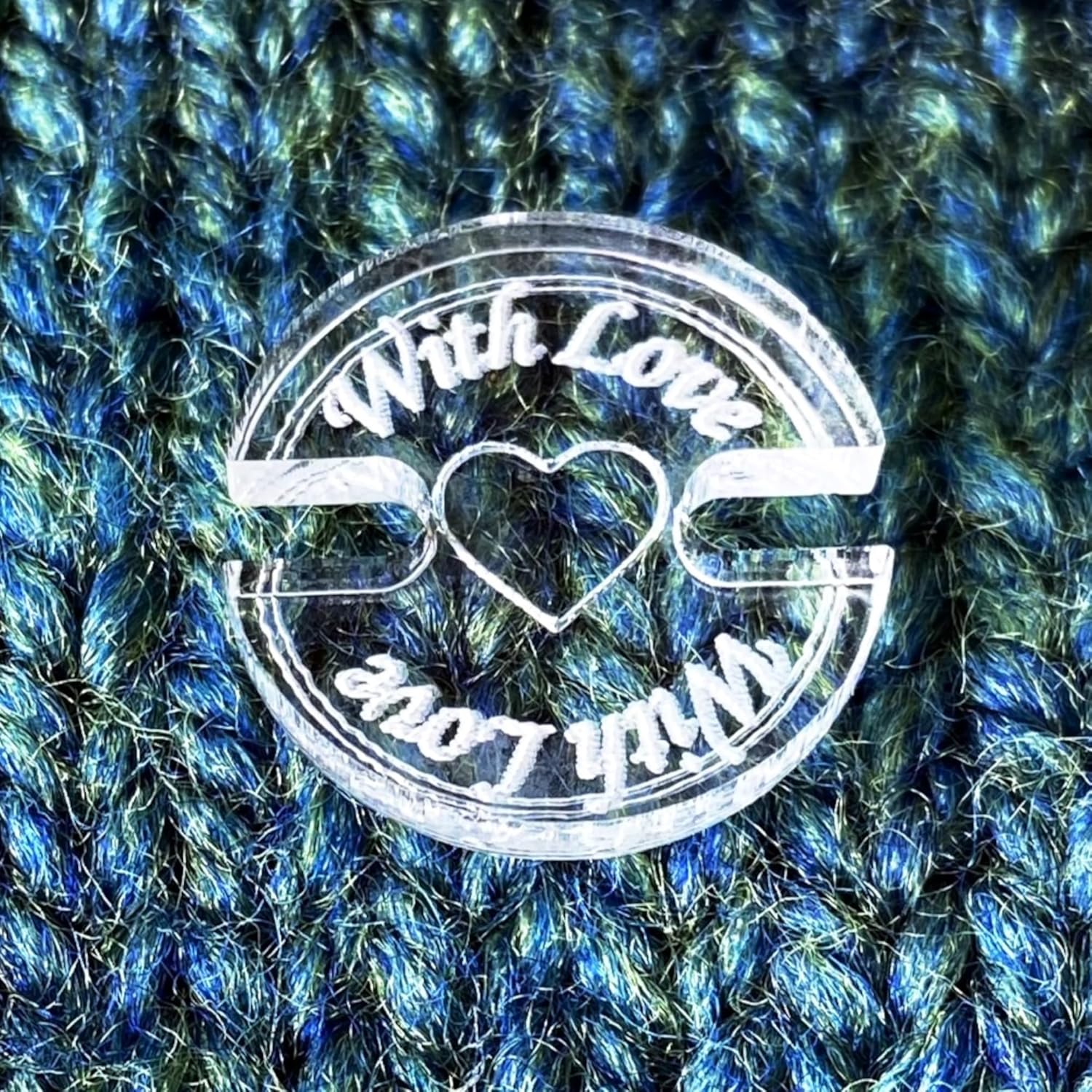 Personalised Acrylic Pom Pom Keepers Holders Allows Removable Buttons ...