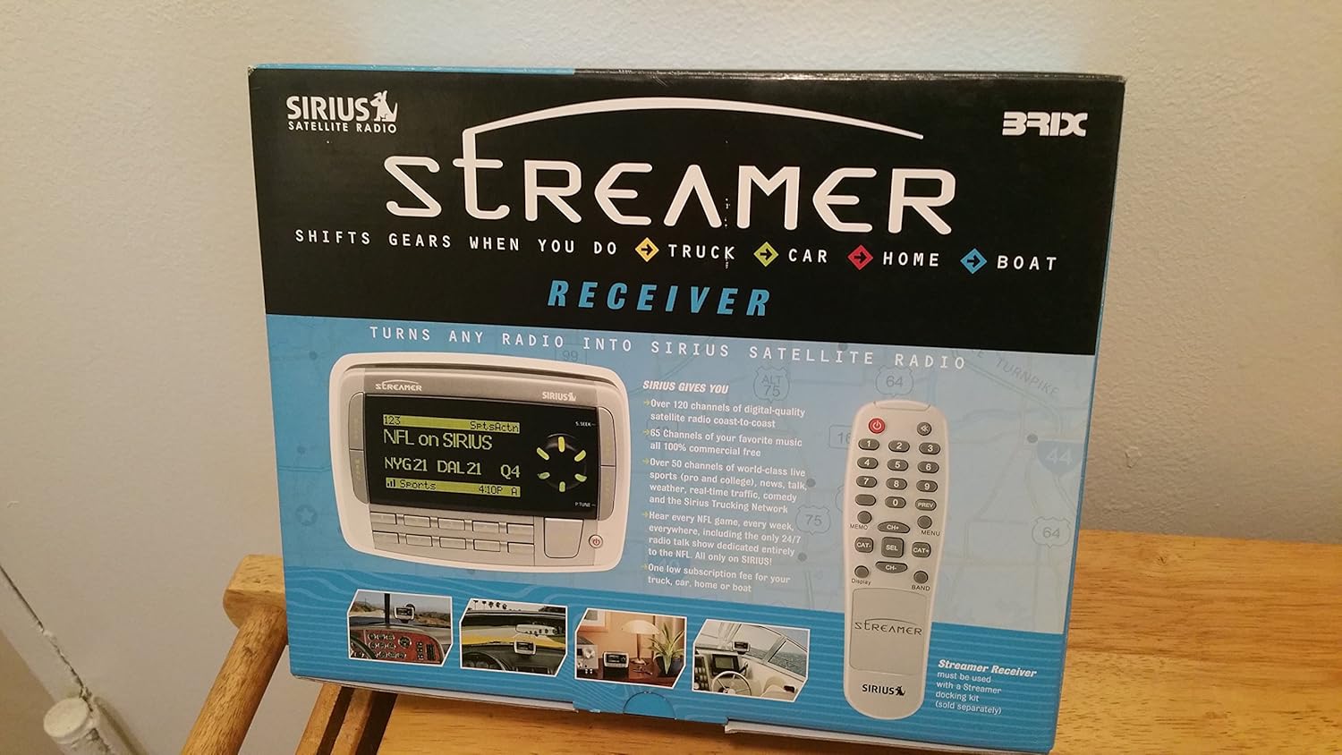 Amazon.com: Brix Sirius Streamer SIR-STRPNP1 Portable Satellite Radio ...