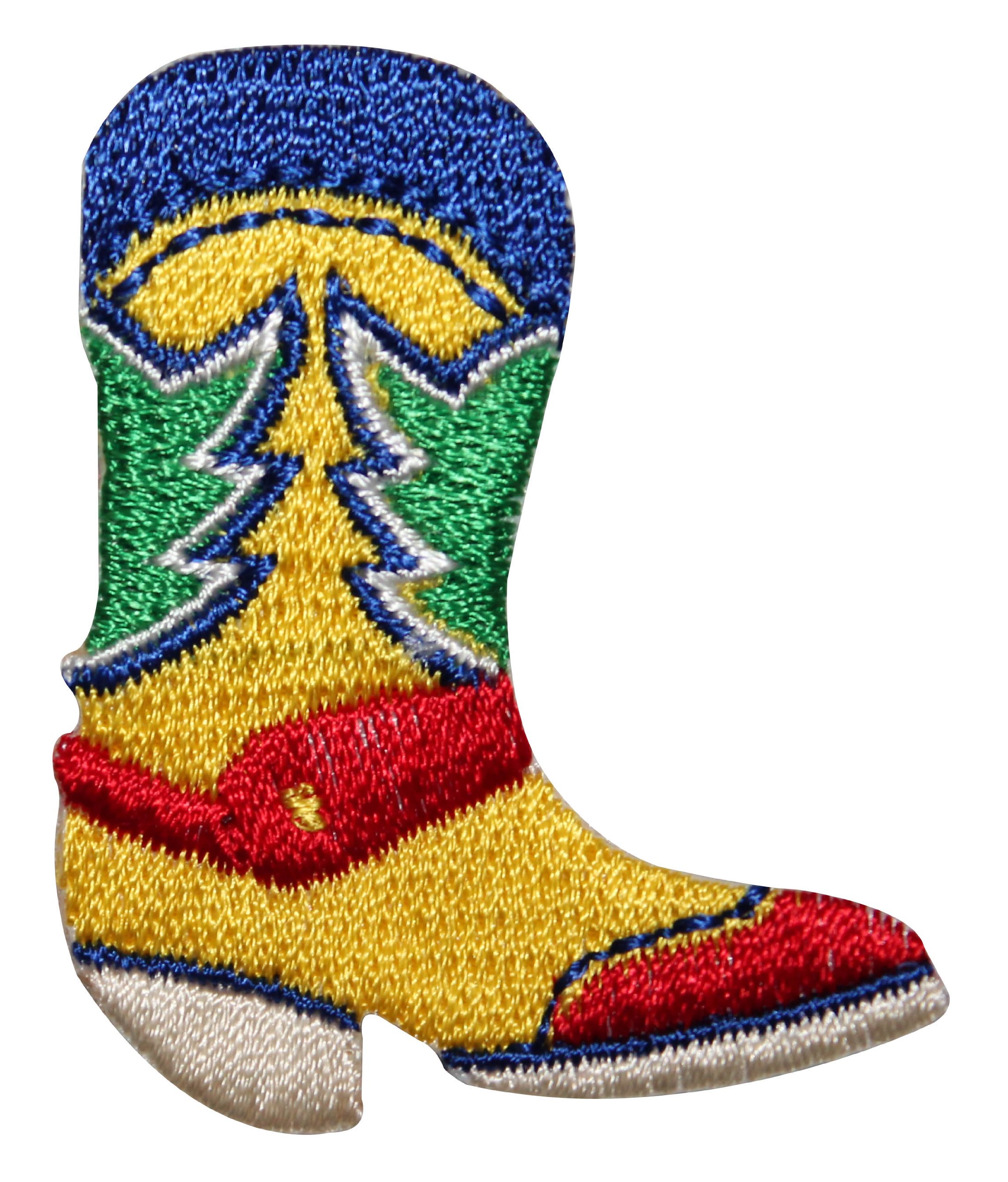 Amazon.com: ID 8784 Western Cowboy Boot Patch Work Shoe Riding ...