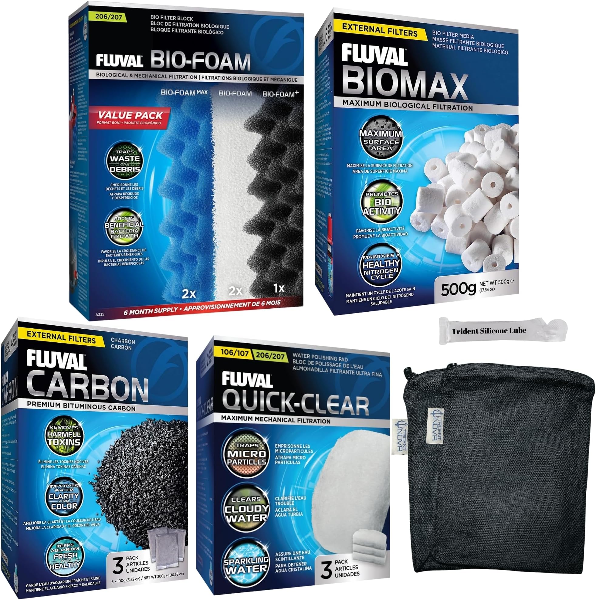 Amazon.com : Trident Nova 206/207 Filter Media Canister Filter ...